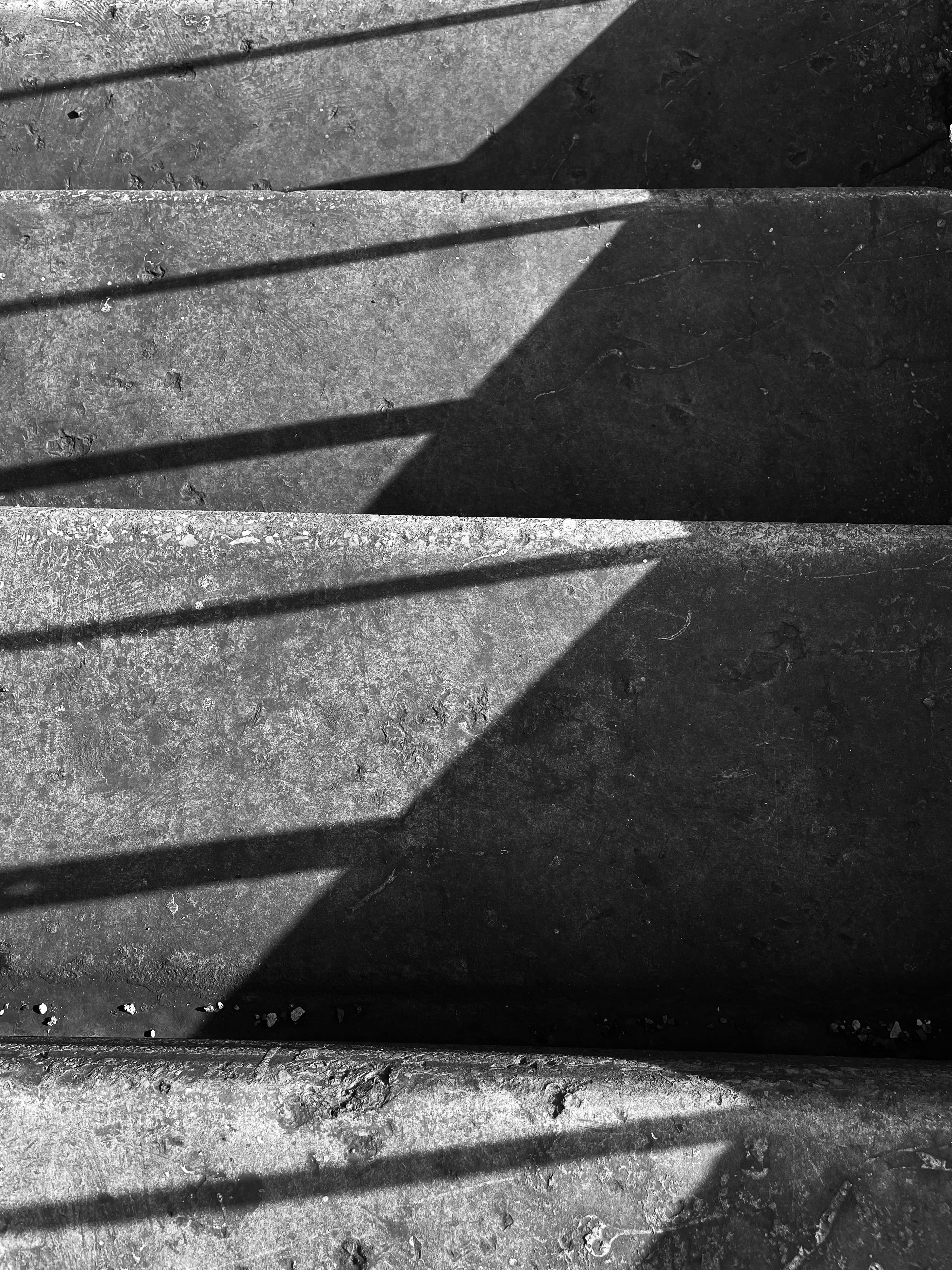 A Grayscale of a Tiled Staircase · Free Stock Photo