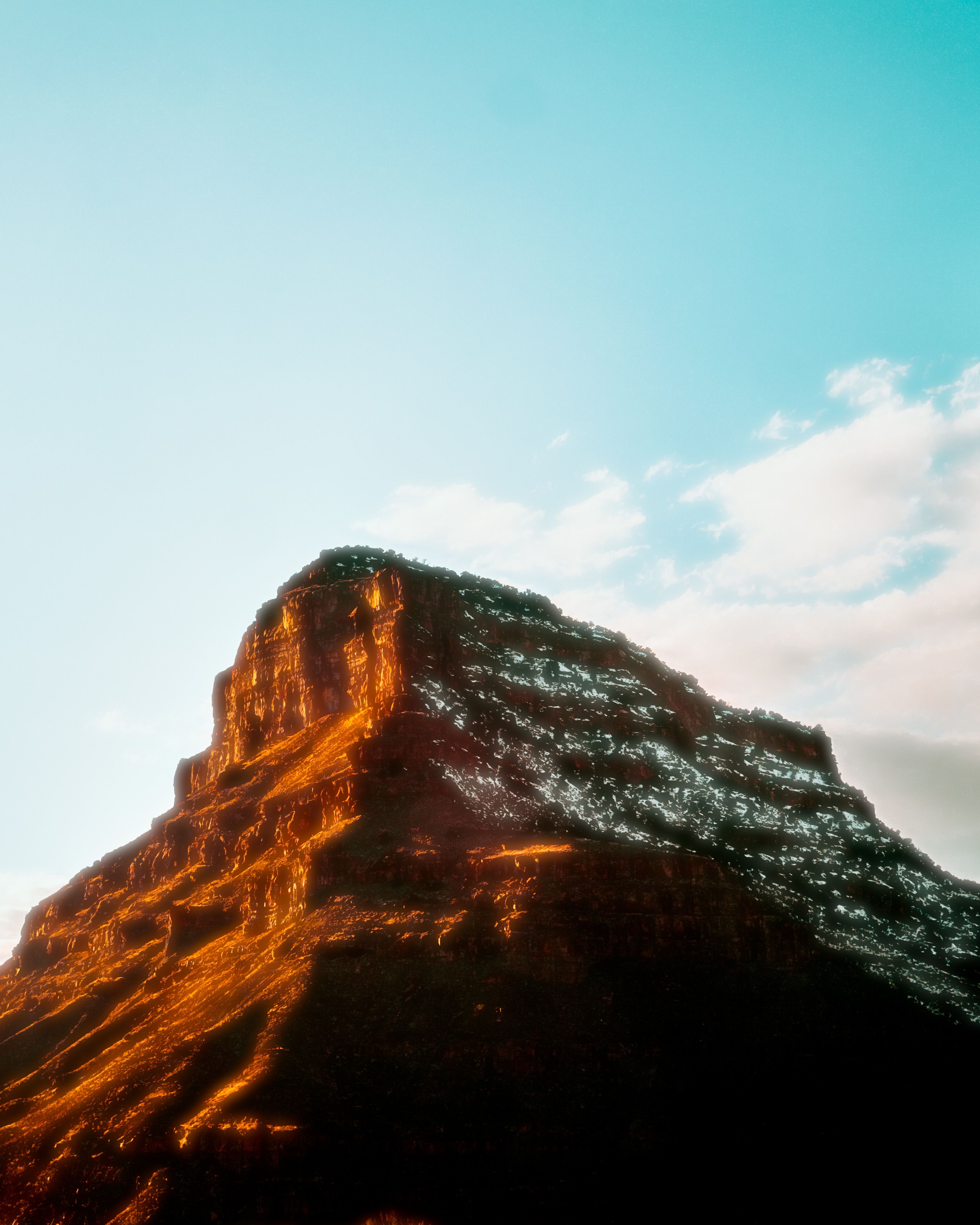 Brown Rocky Mountain Peak Under Blue Sky · Free Stock Photo