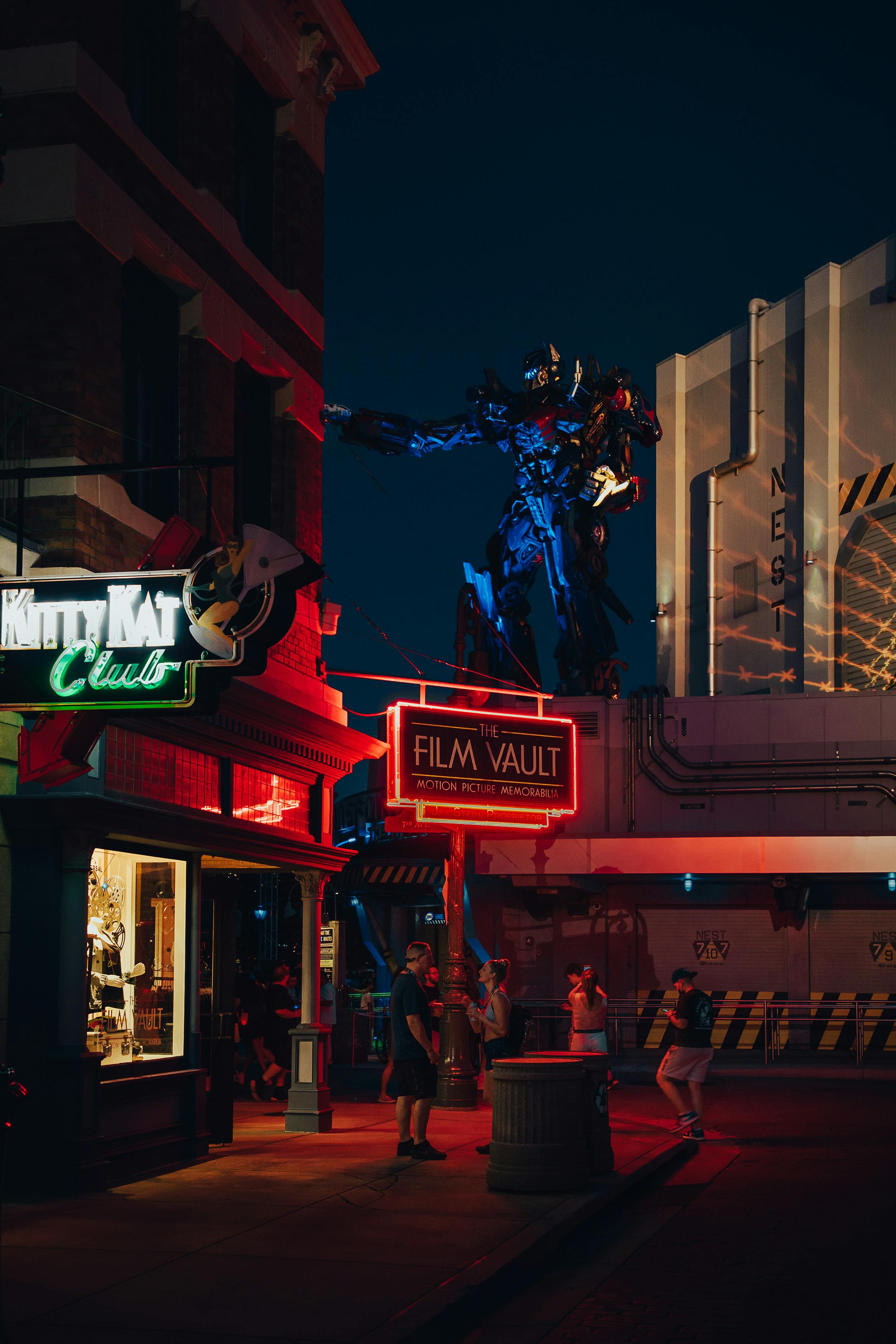 Transformer Figure over Film Vault Motion Picture Memorabilia · Free ...