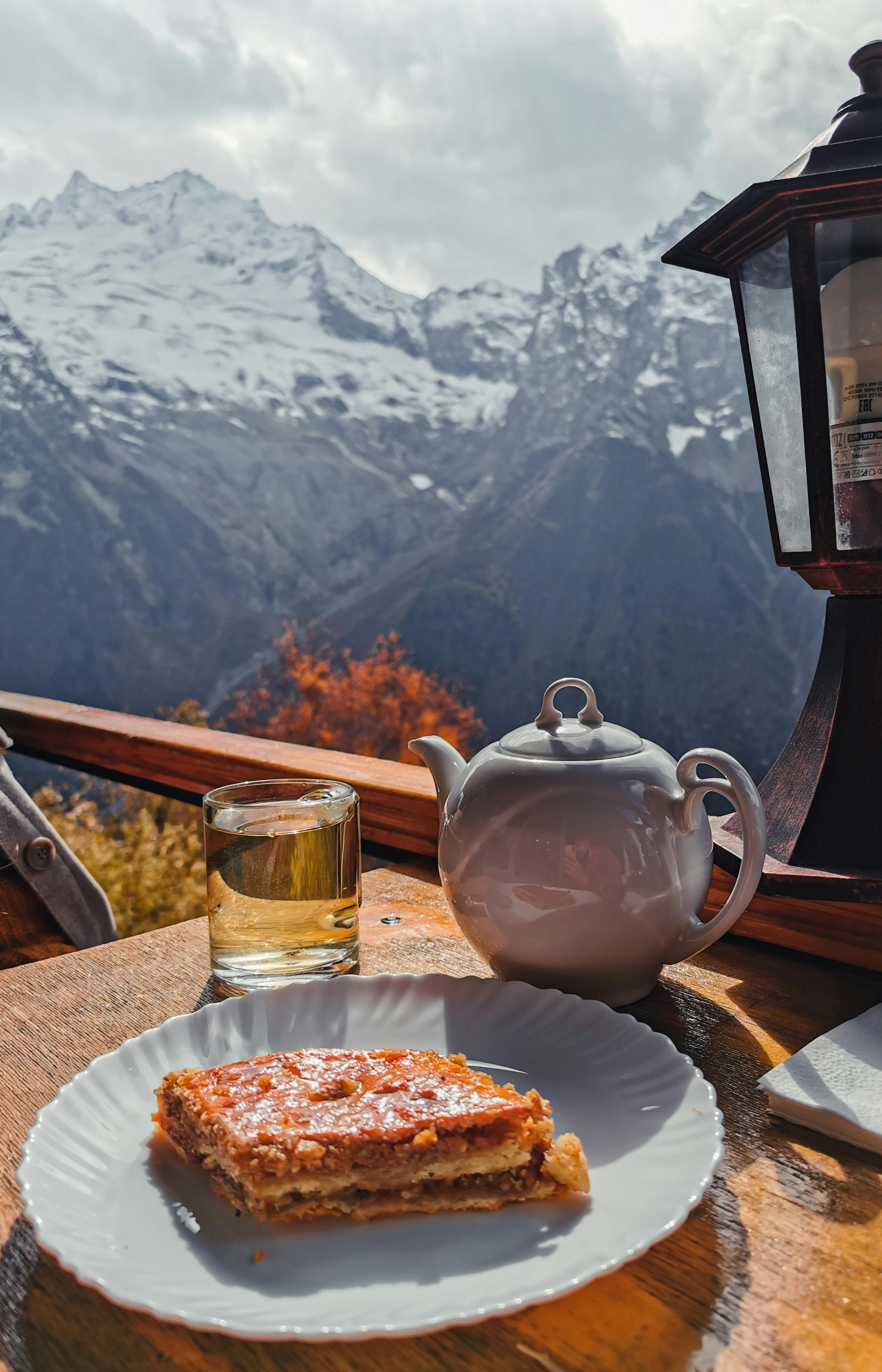 Breakfast in an Outdoor Balcony · Free Stock Photo