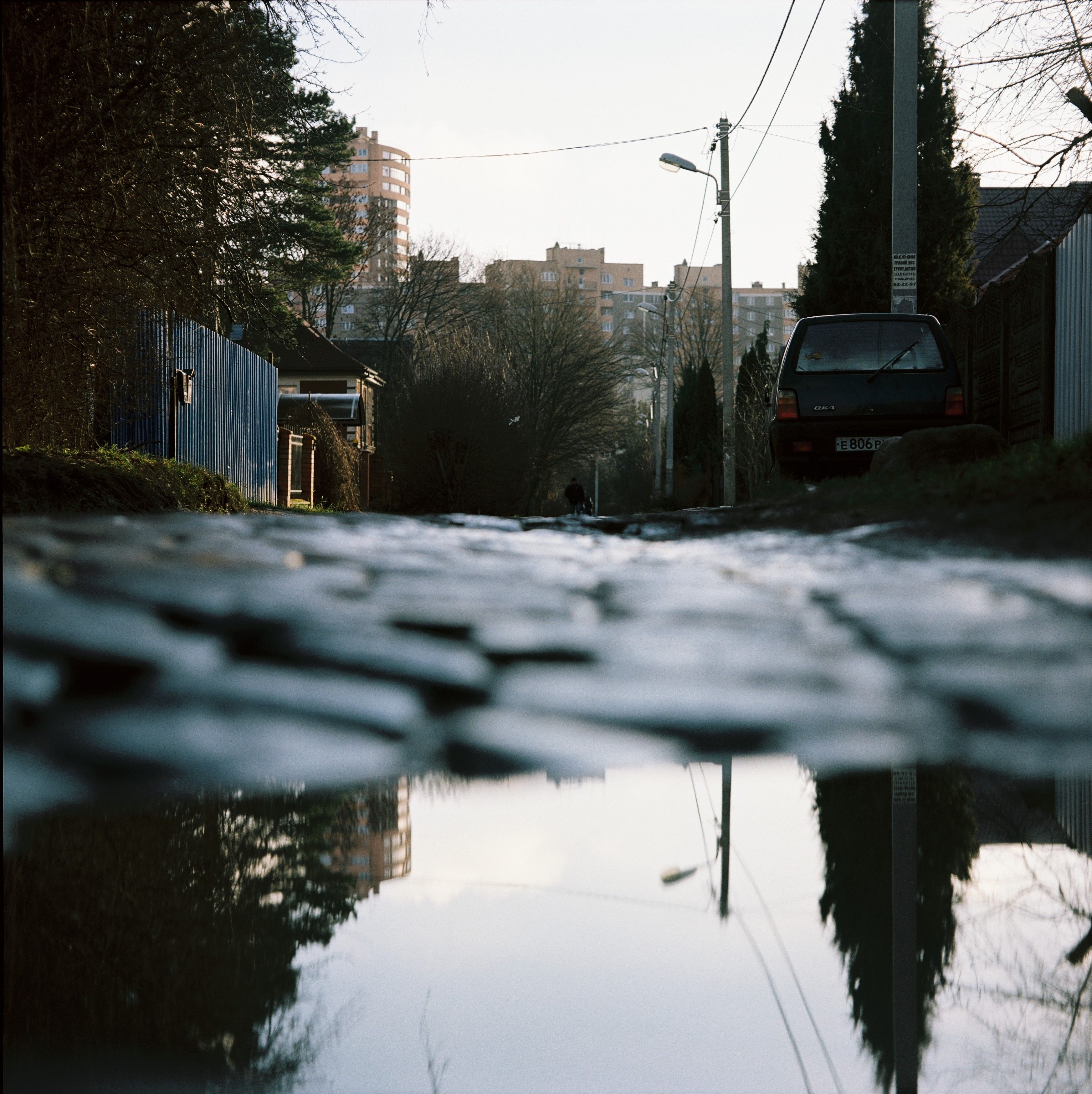 Water Puddle on the Road · Free Stock Photo