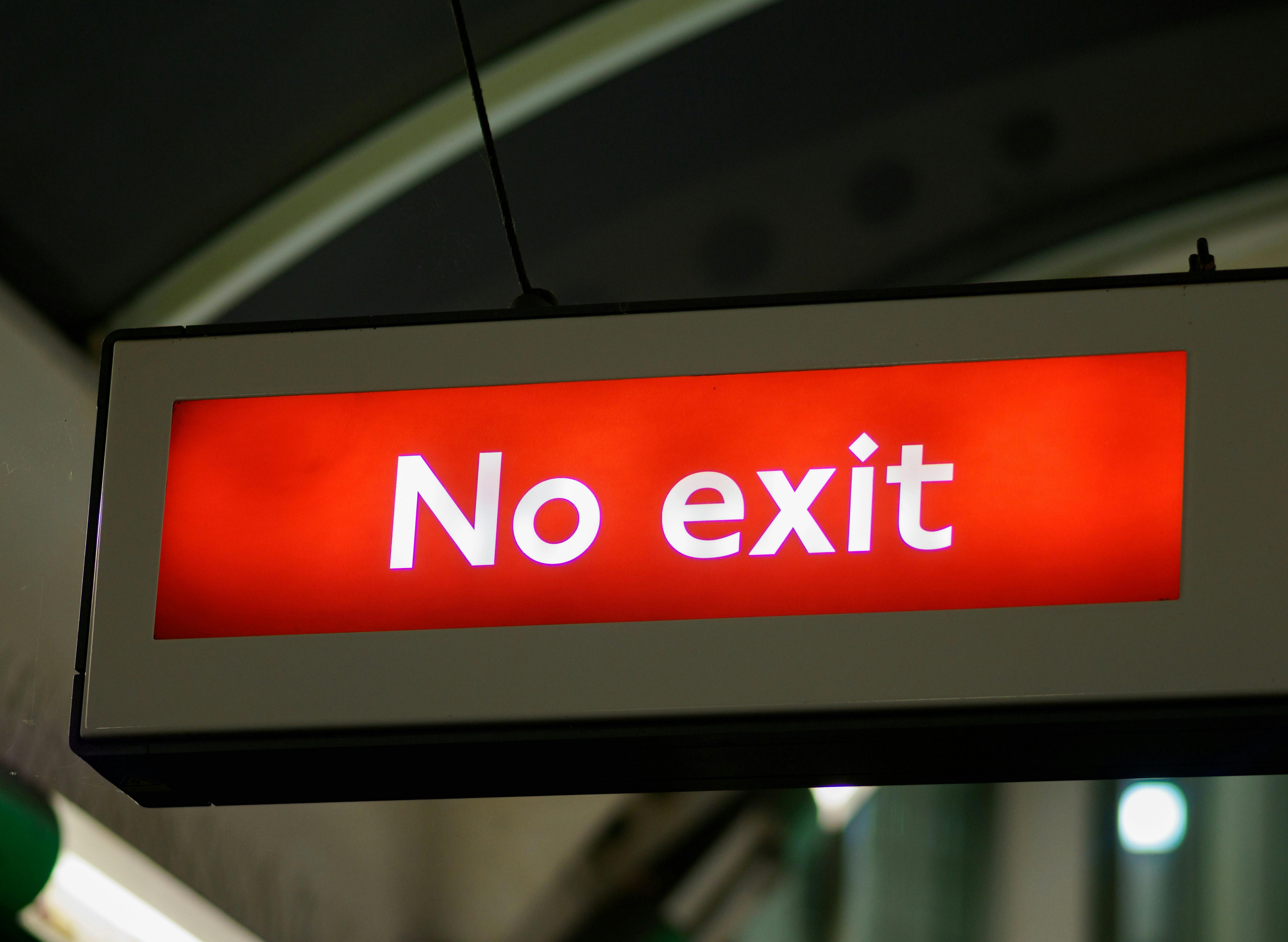 Emergency Exit Signage · Free Stock Photo