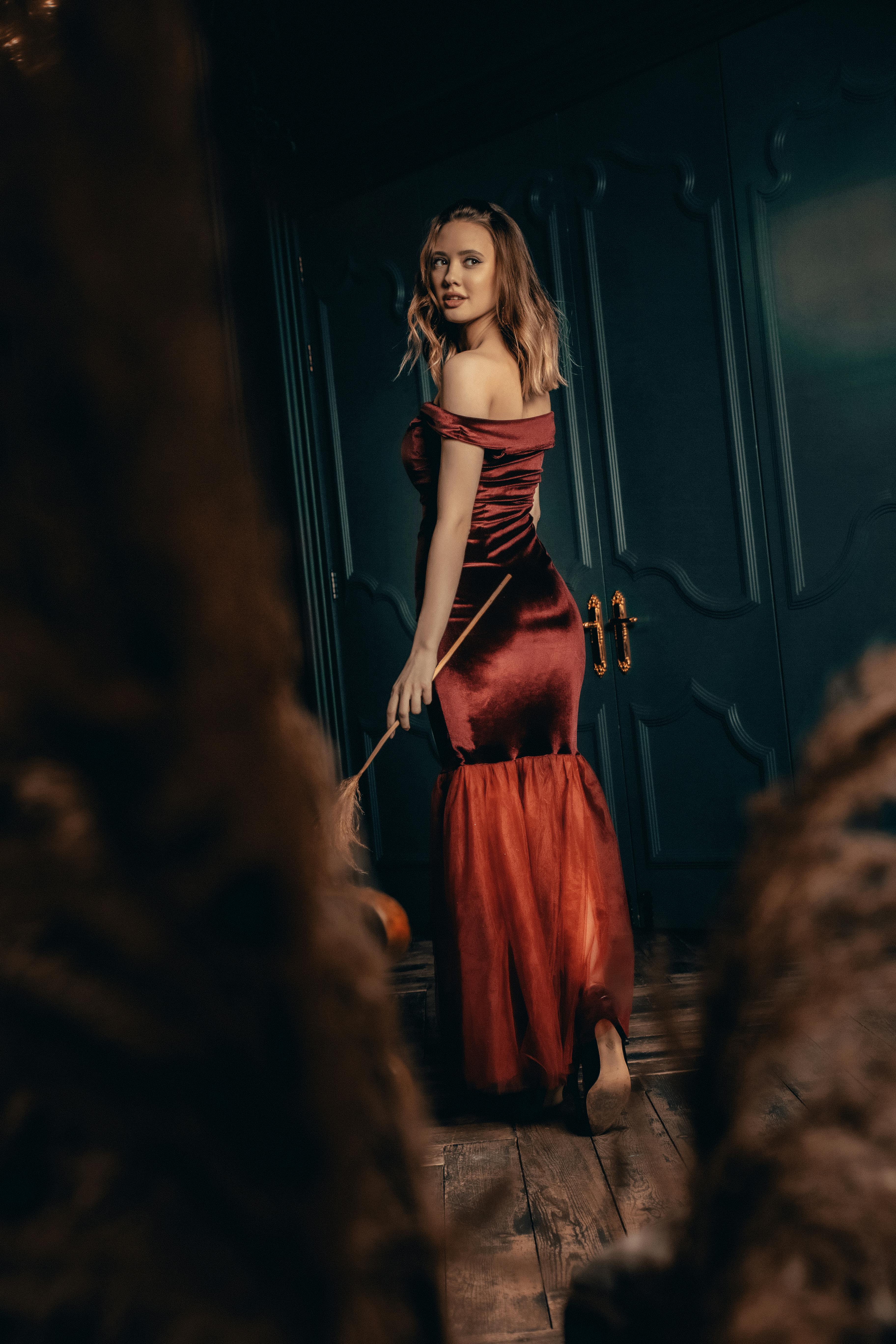 Shallow Focus Photo of a Woman Looking Back at the Camera · Free Stock ...