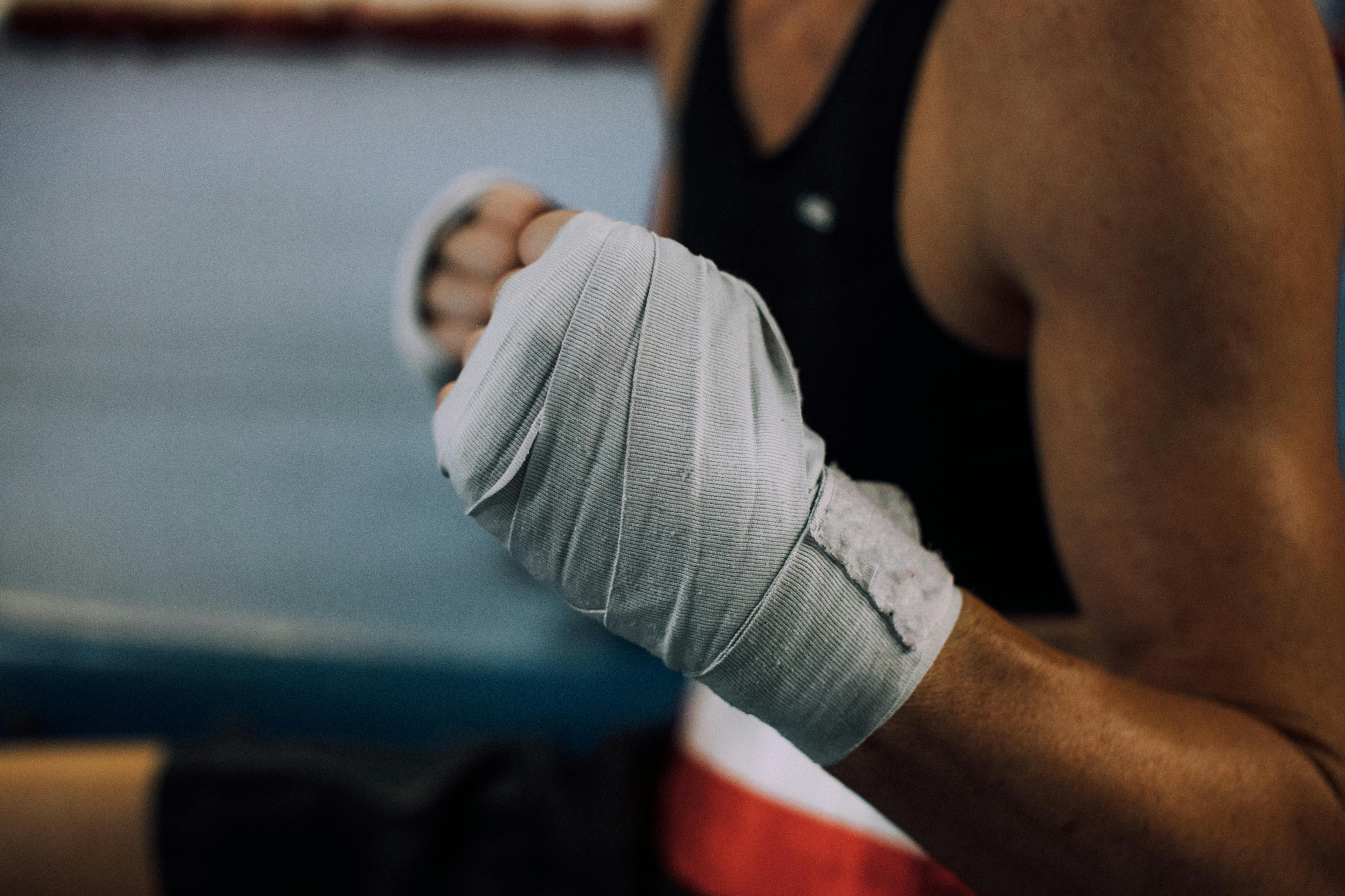 A Person Wearing Hand Wraps · Free Stock Photo