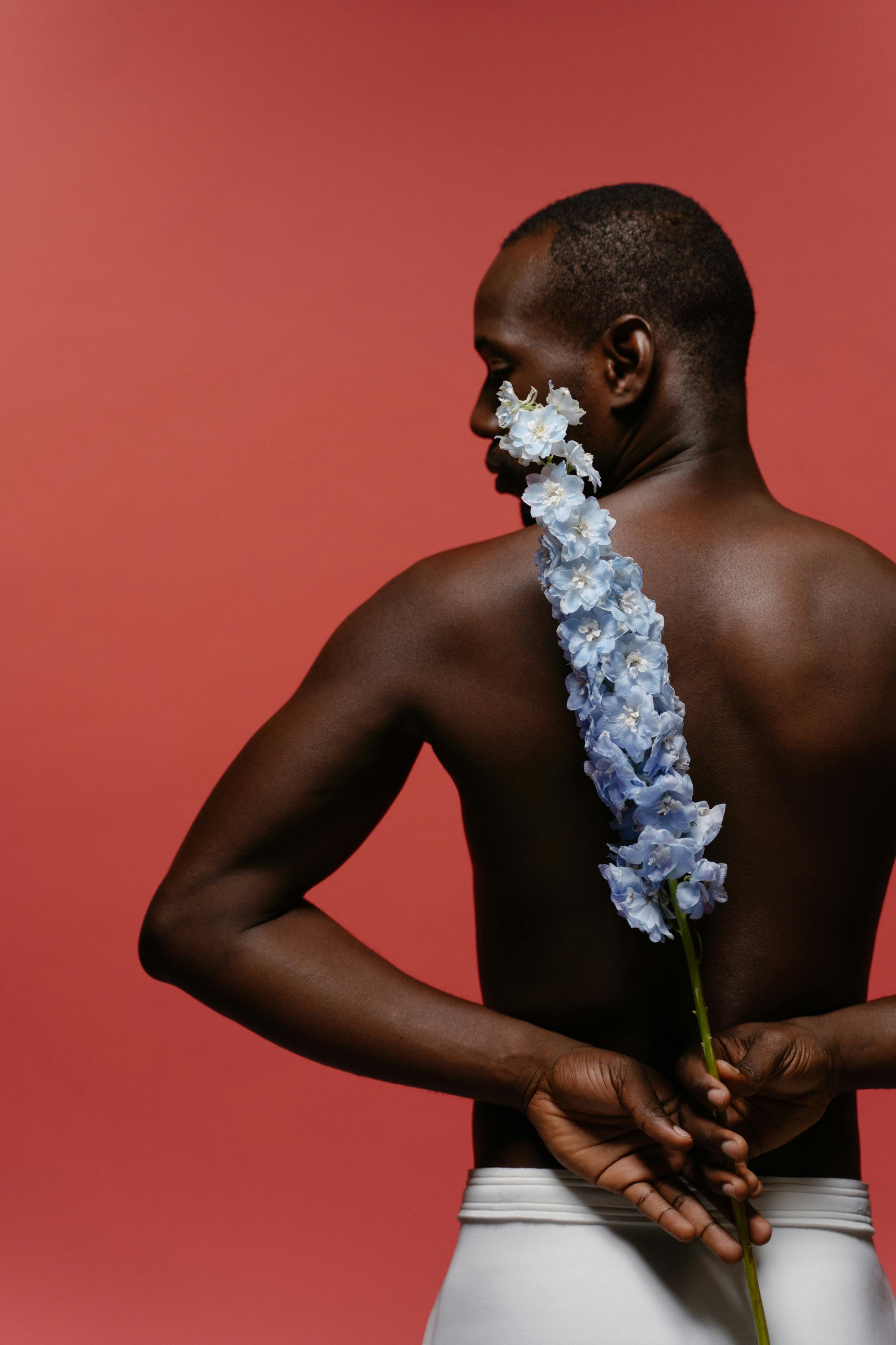 Back View of a Muscular Man · Free Stock Photo