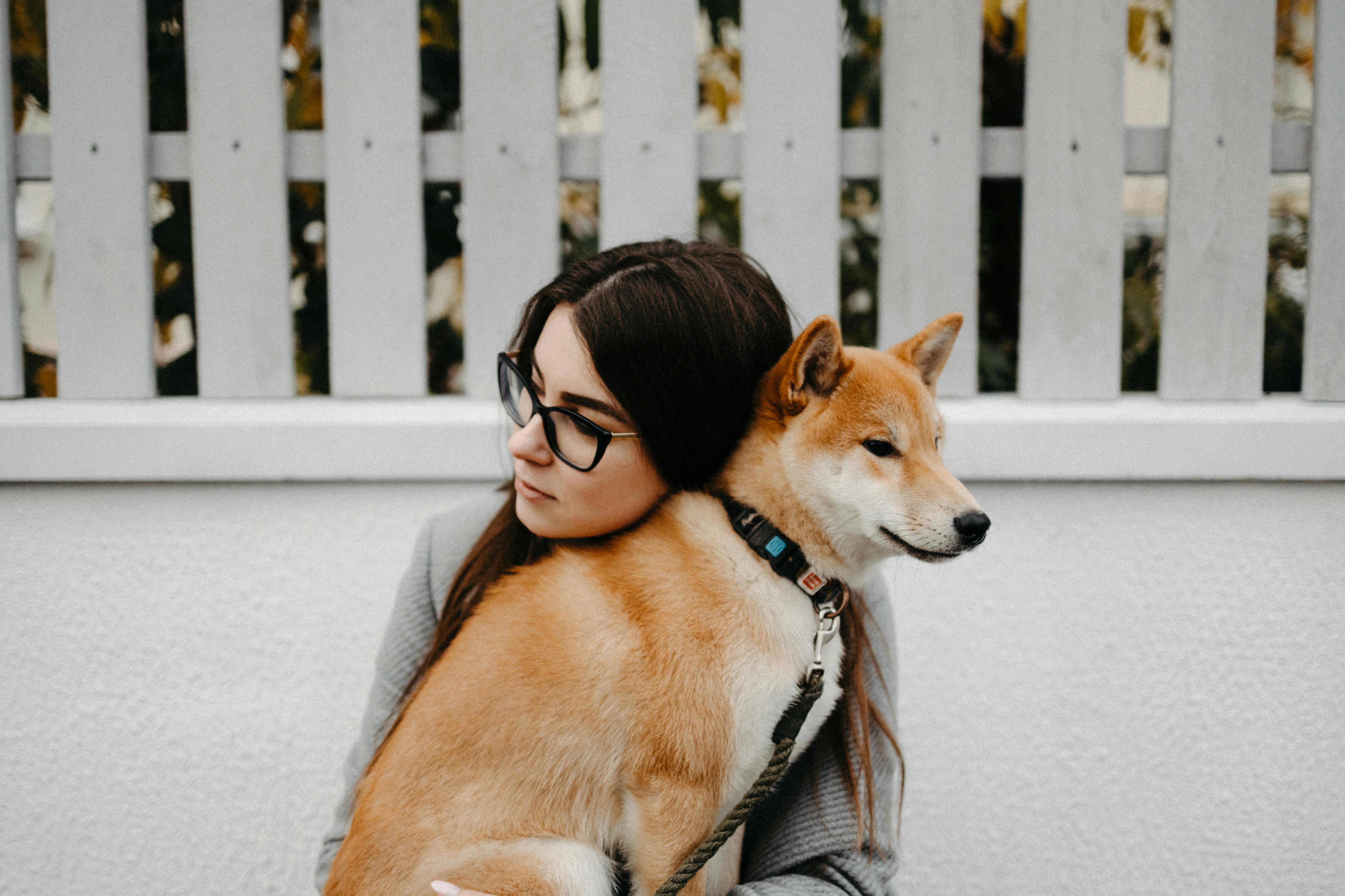 Woman With Her Dog · Free Stock Photo