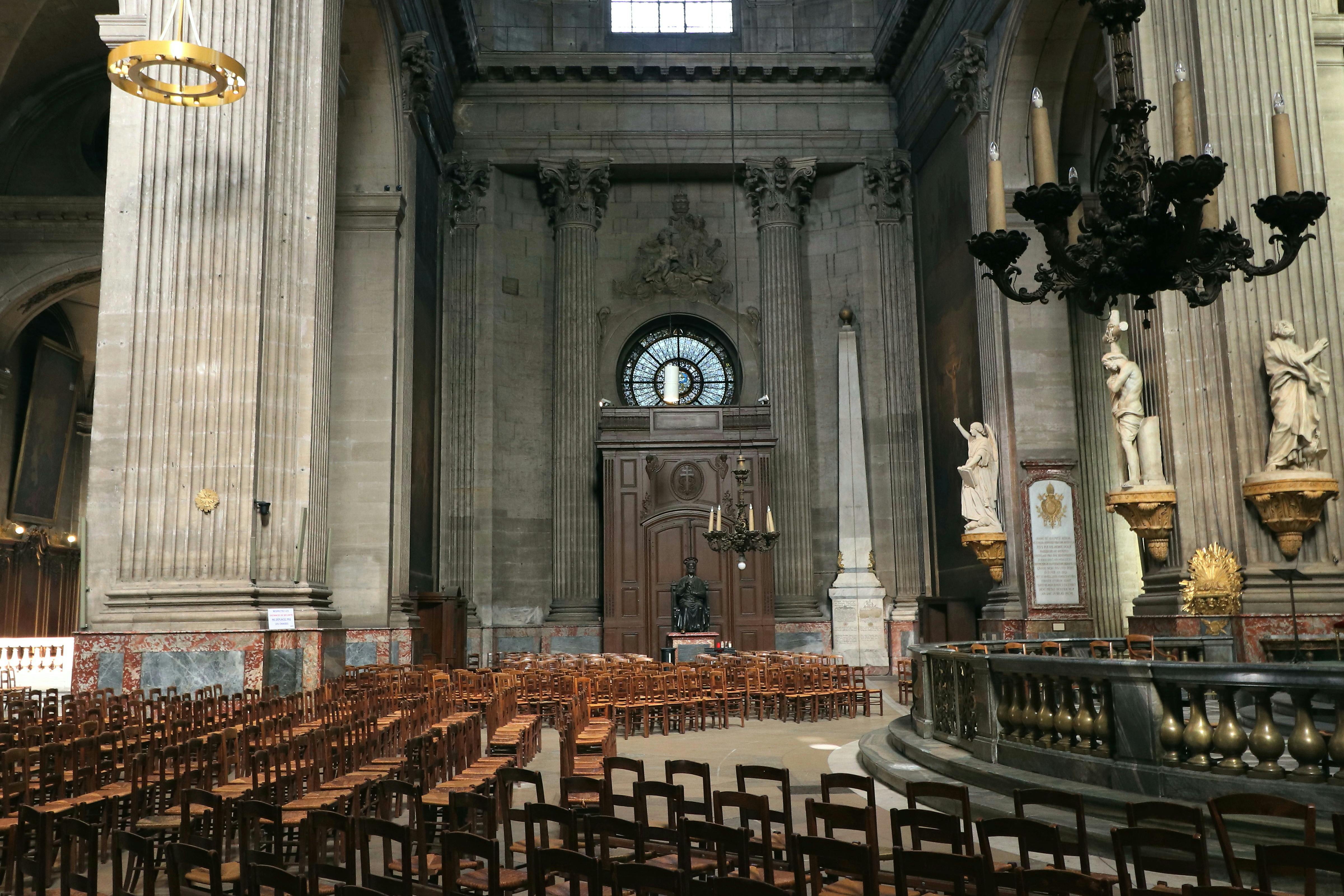 Interior of Saint-Sulpice Church in Paris, France · Free Stock Photo