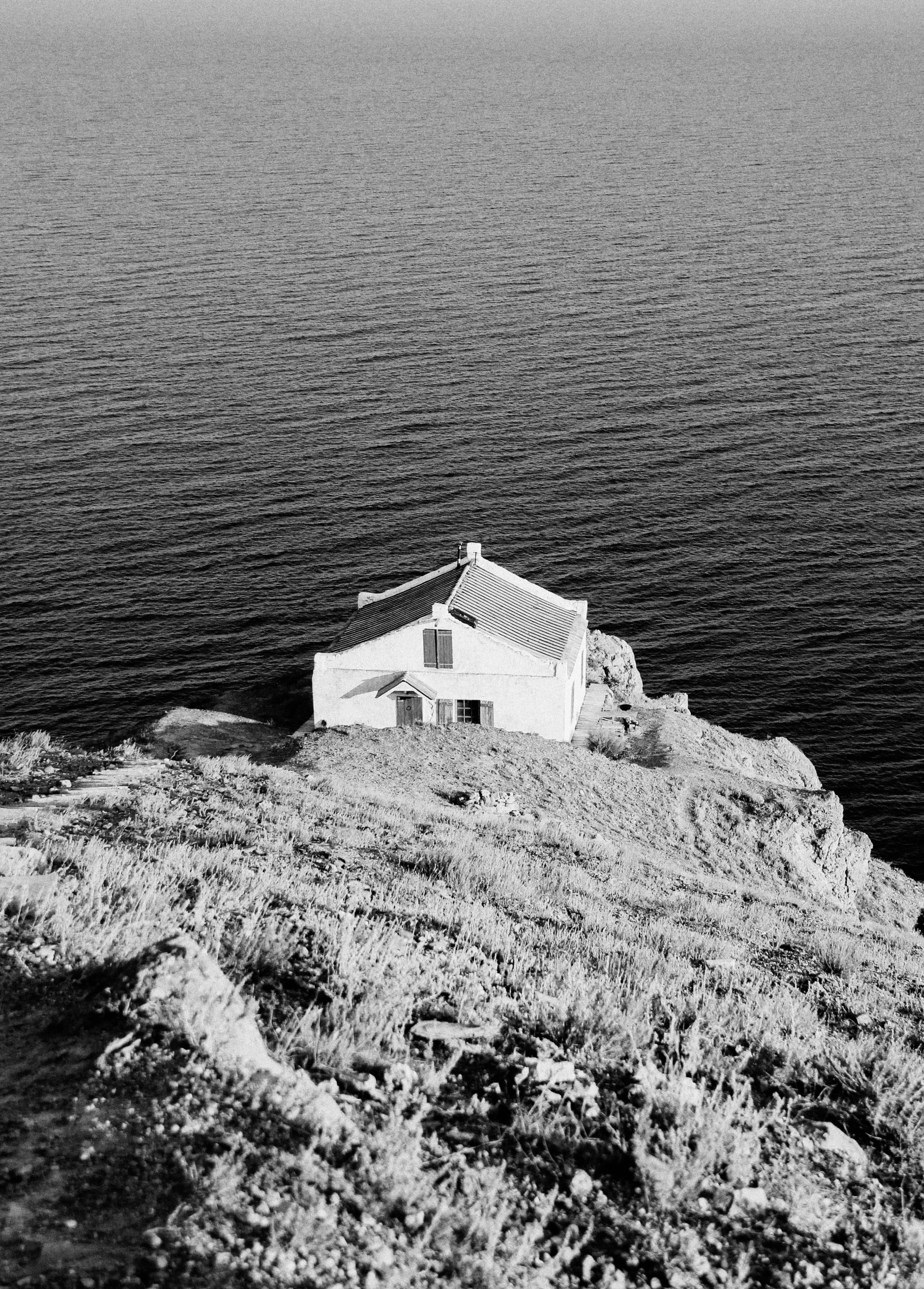 Aerial View of Building Near the Ocean · Free Stock Photo