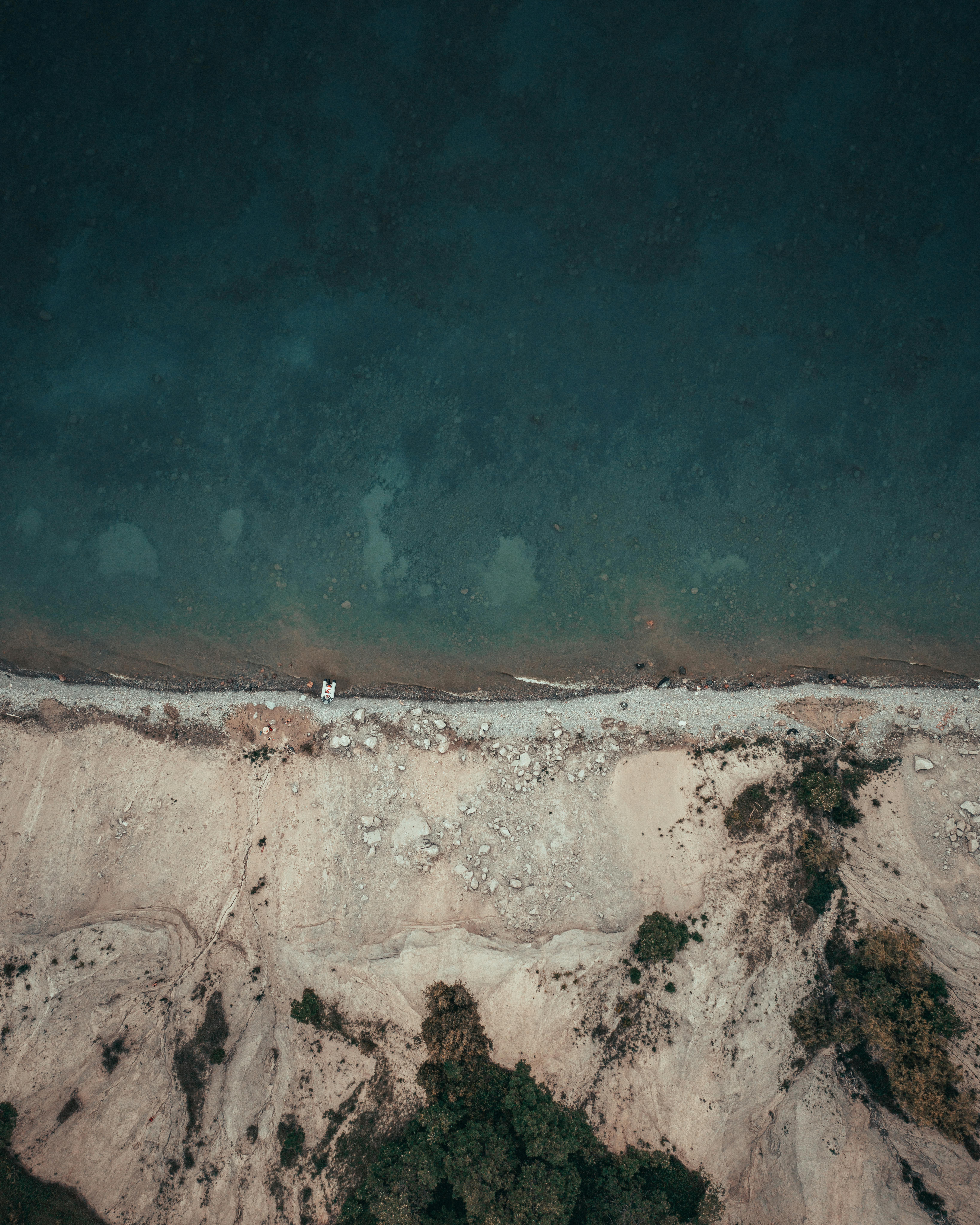 Directly Above View of Coast · Free Stock Photo