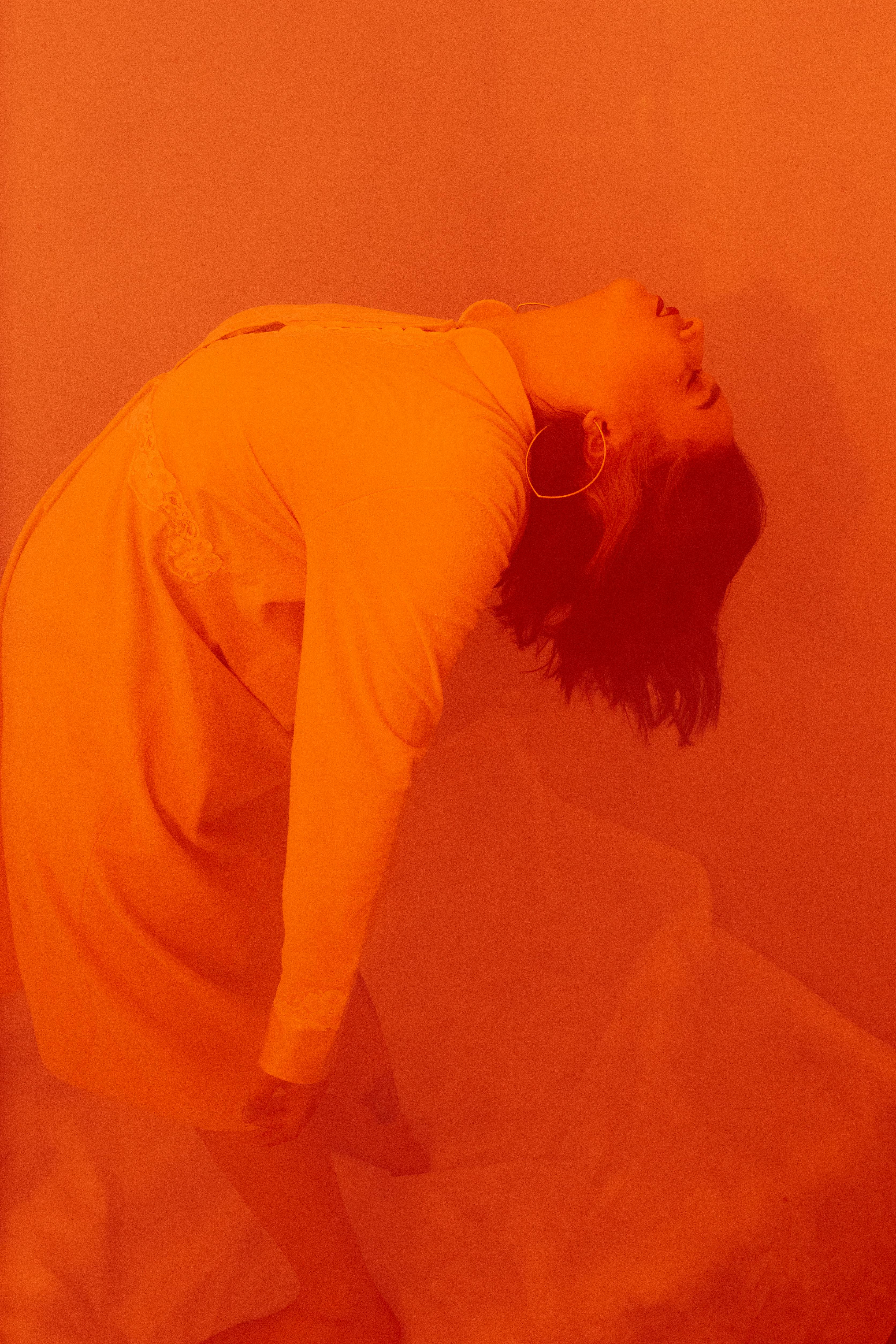 Woman Leaning Backwards · Free Stock Photo