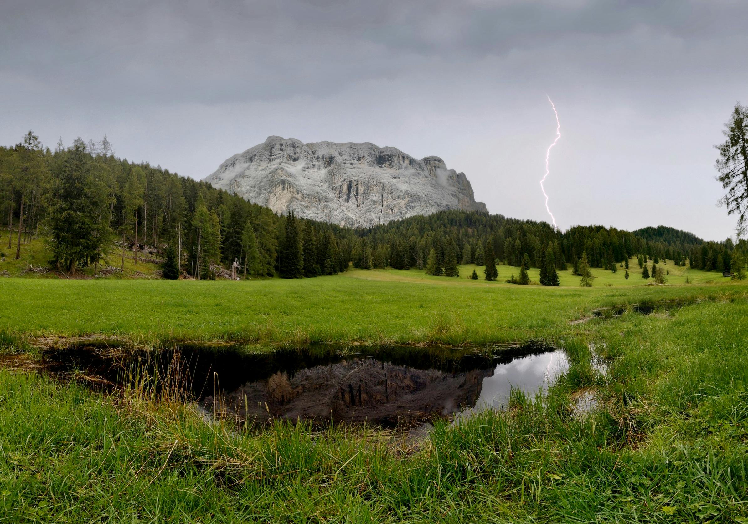 Storm Clouds above Mountain · Free Stock Photo