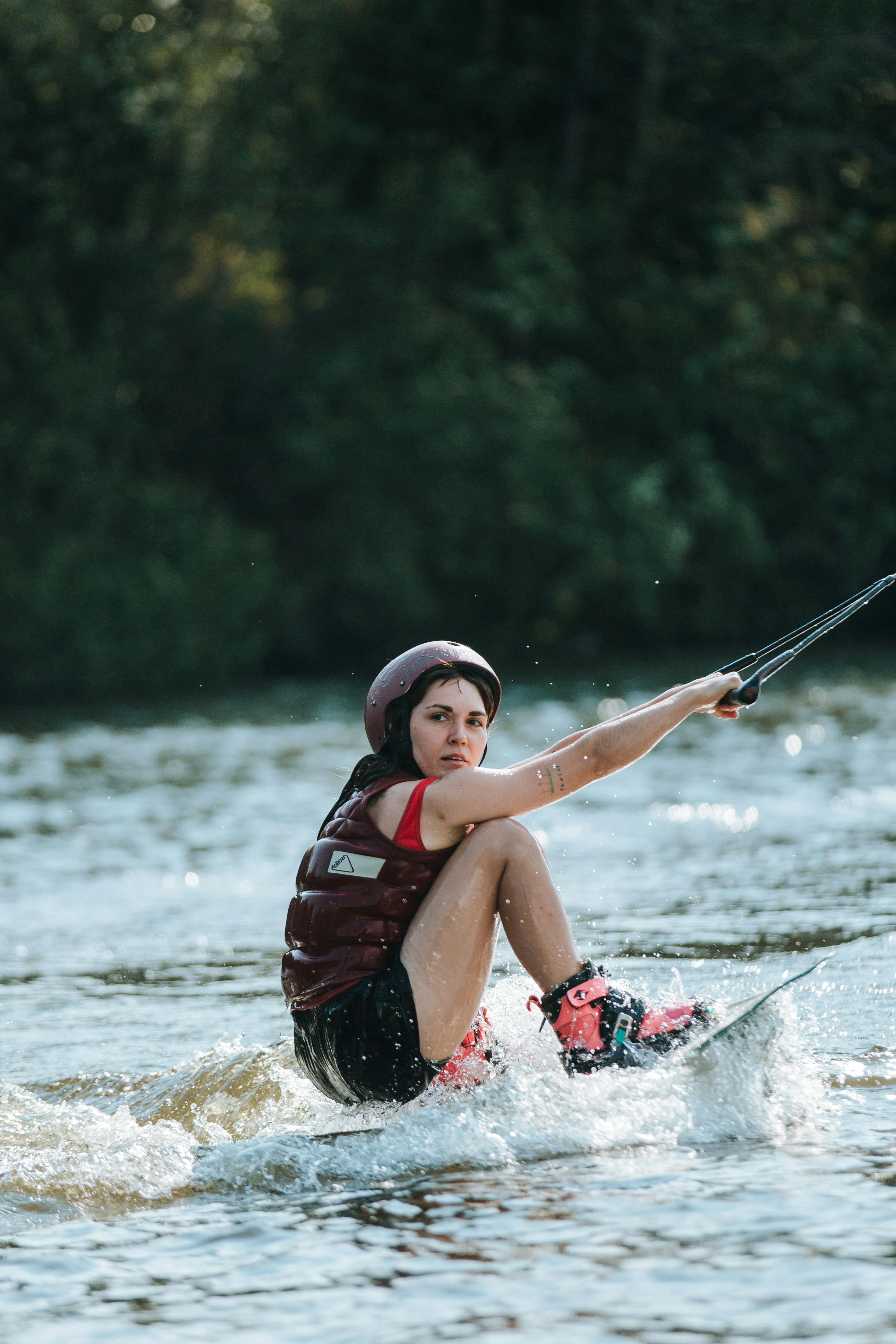 A Woman Wakeboarding · Free Stock Photo
