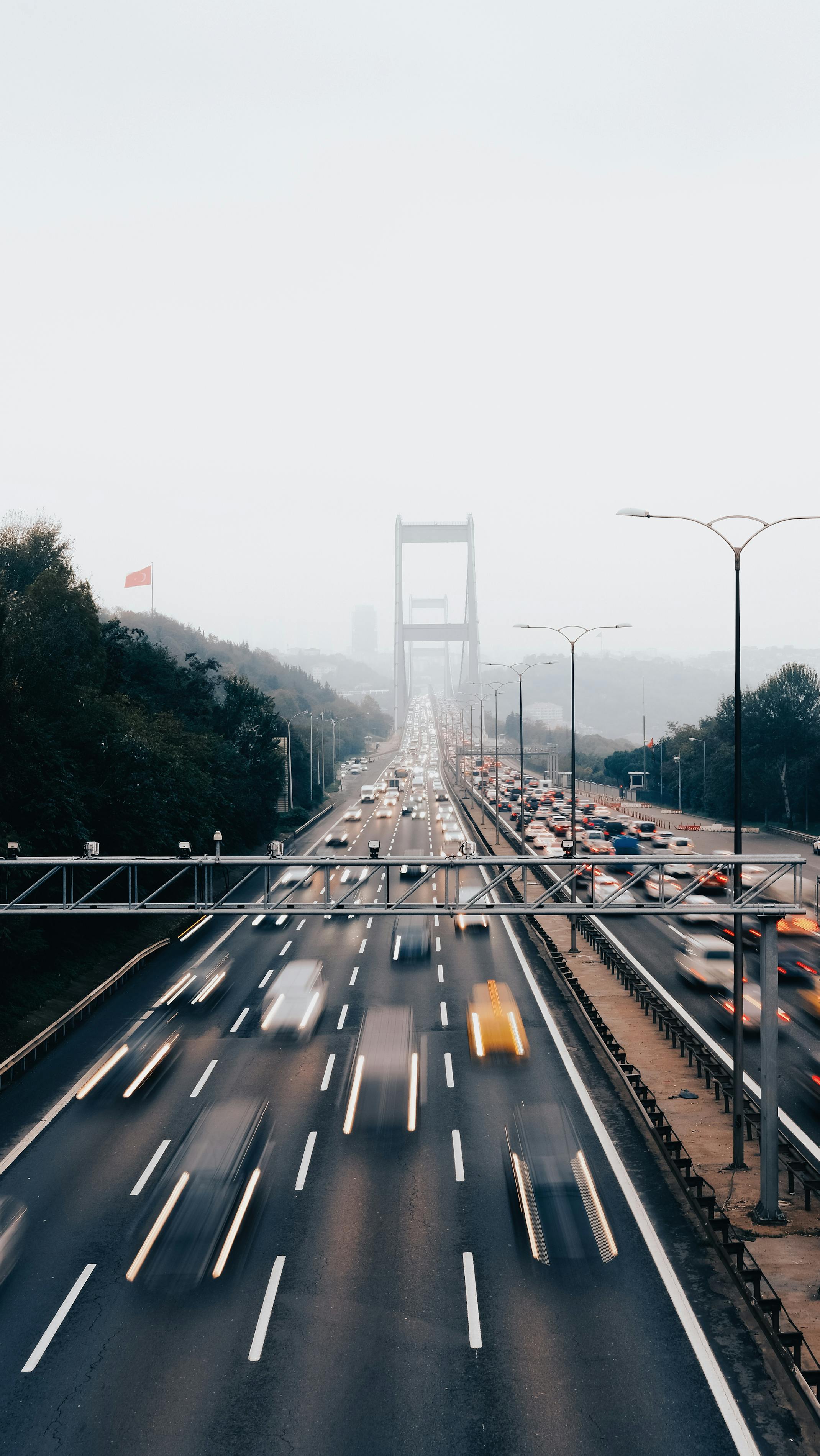 Timelapse Photography of Blue Car · Free Stock Photo