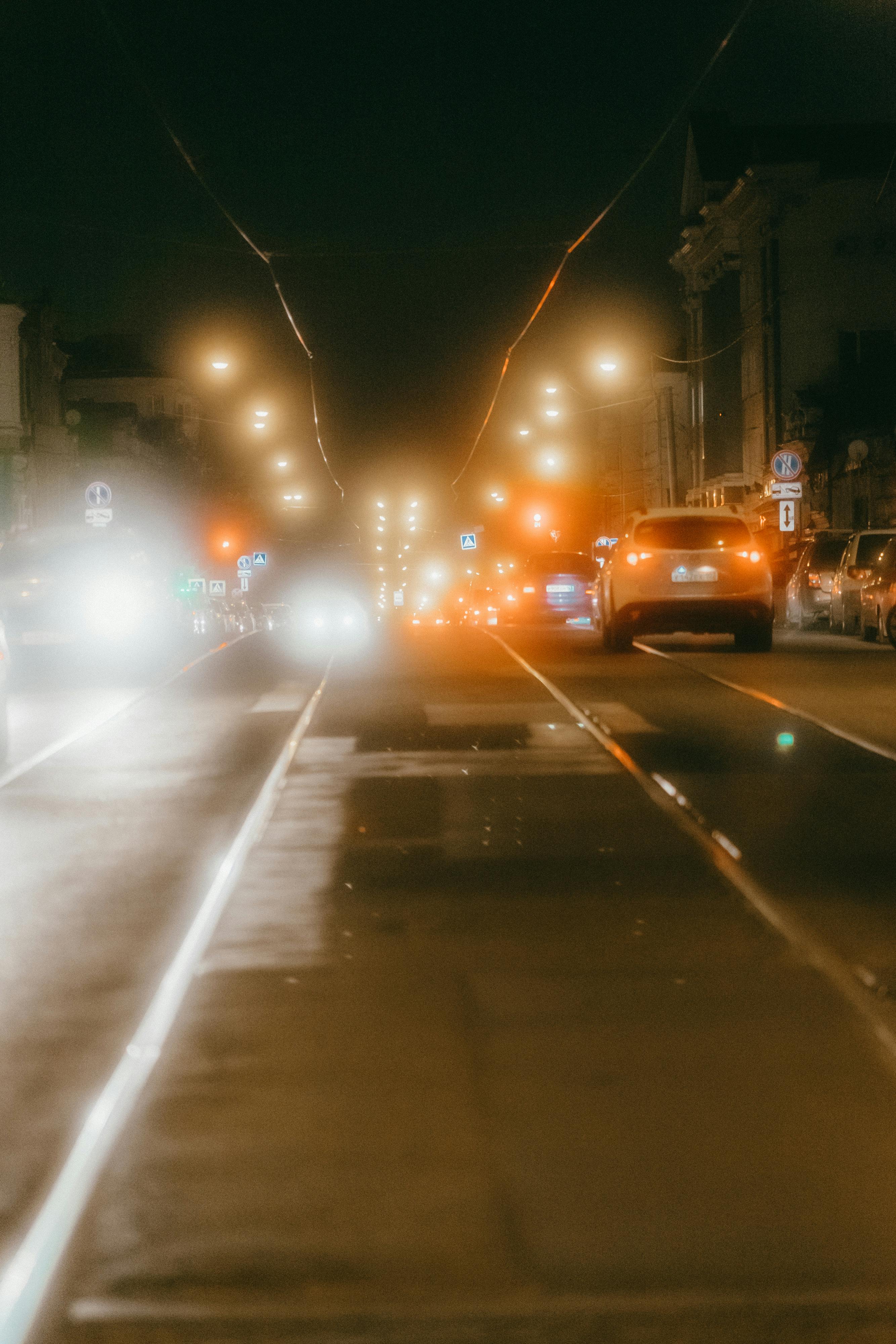 Cars on Road During Night Time · Free Stock Photo