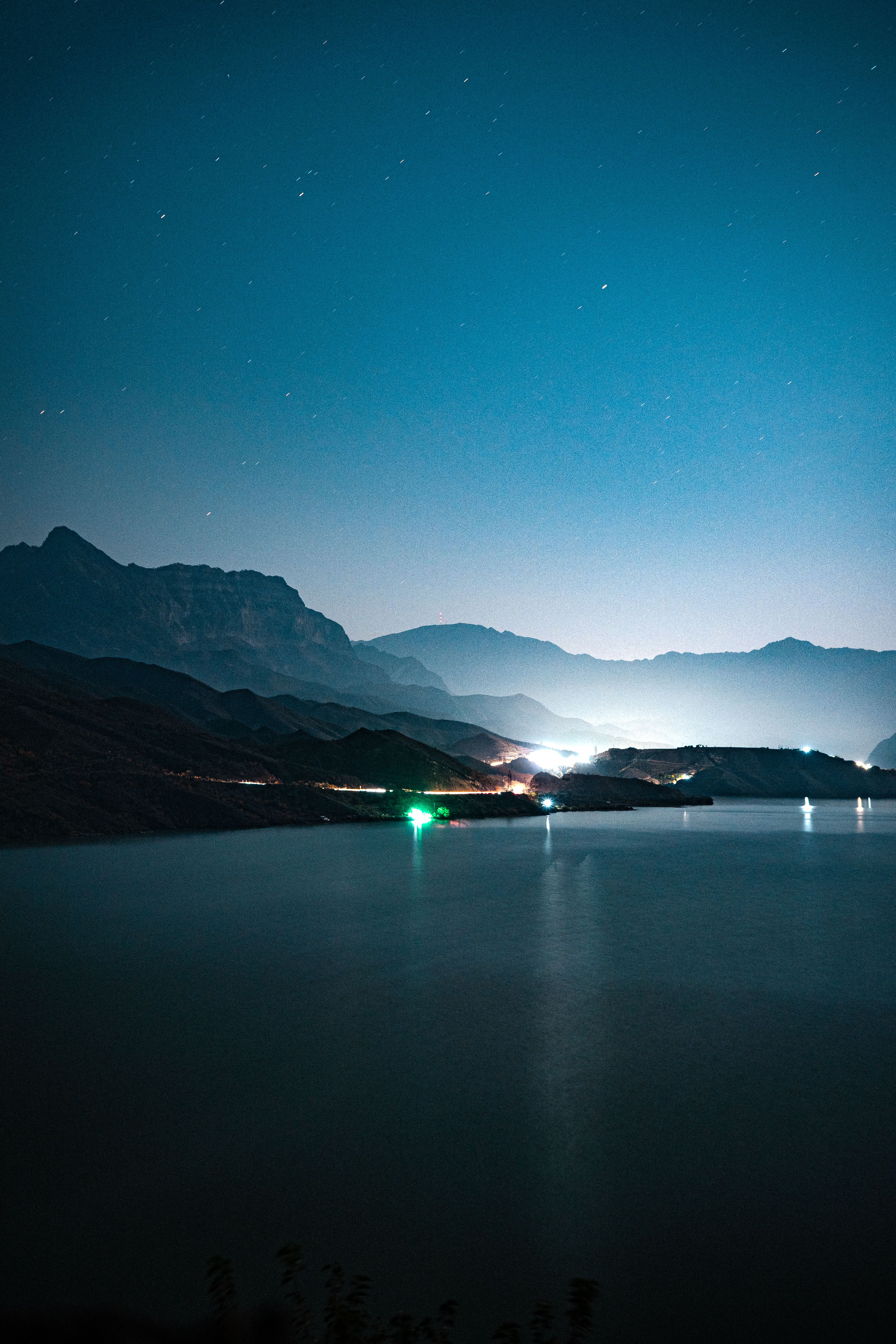 Seashore Illuminated at Night · Free Stock Photo