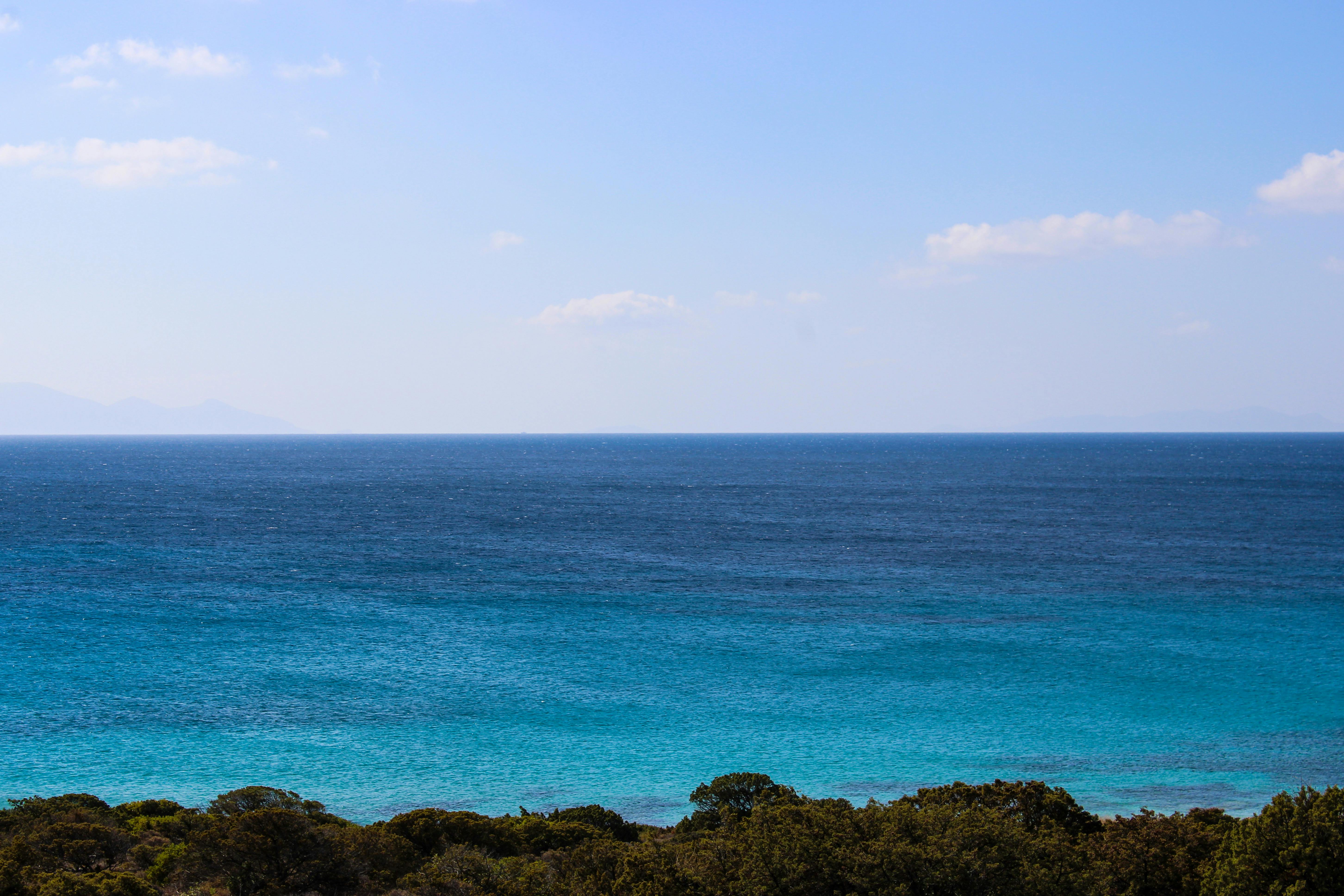 Blue Ocean Under Blue Sky · Free Stock Photo