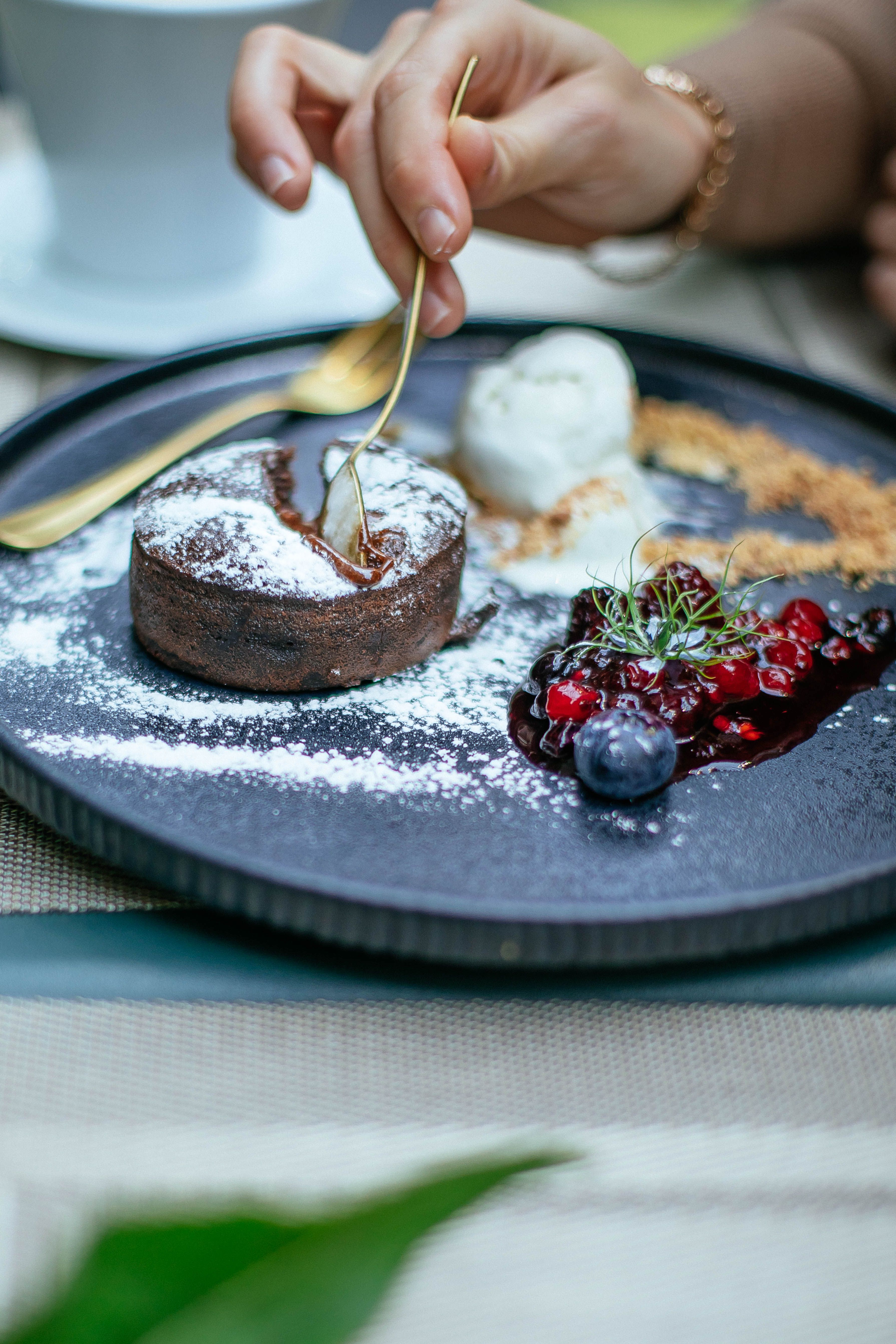 Woman Eating Dessert With Teaspoon · Free Stock Photo