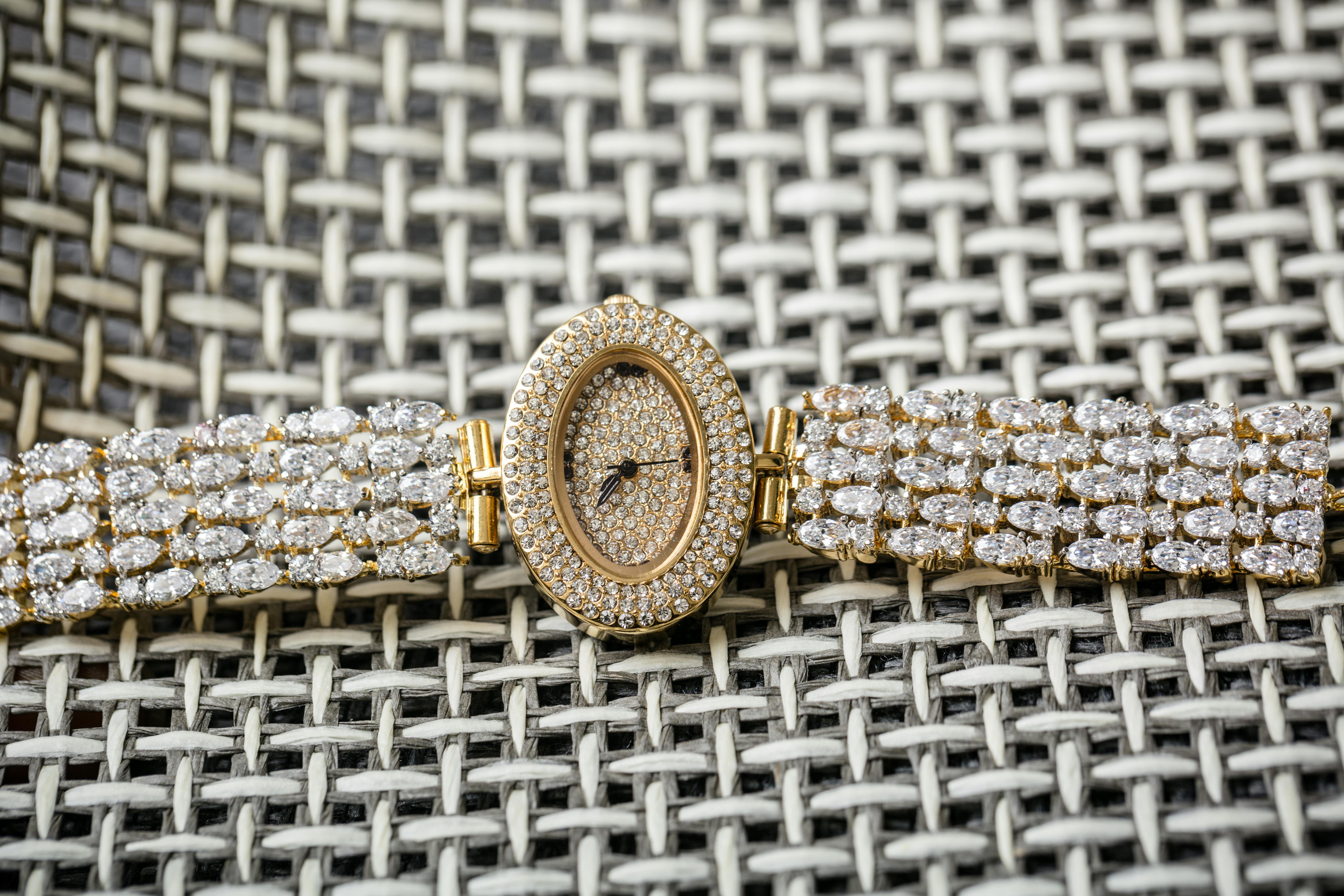 Modern fashioned male watch on table · Free Stock Photo