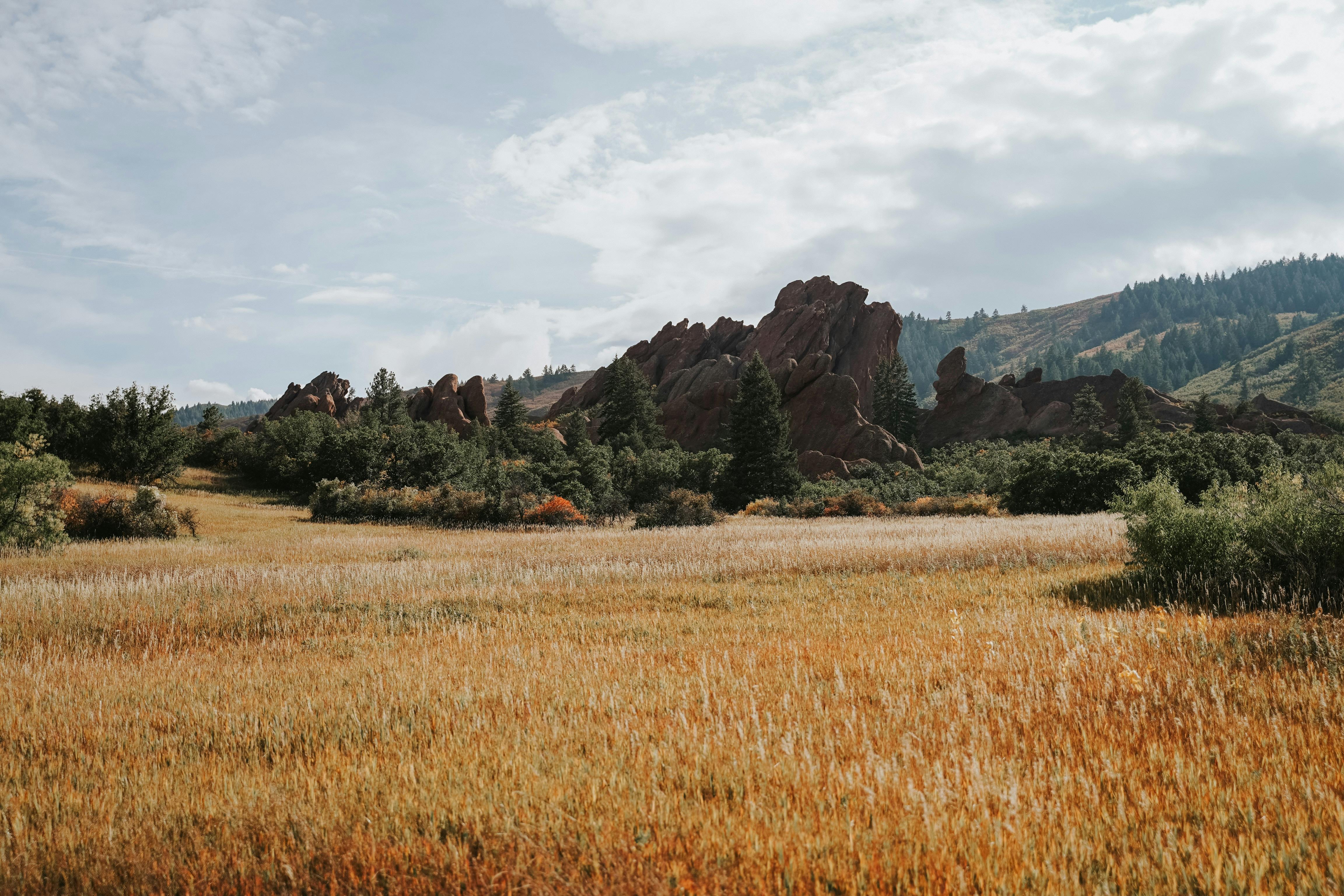Rock Formation and Hill Landscape · Free Stock Photo