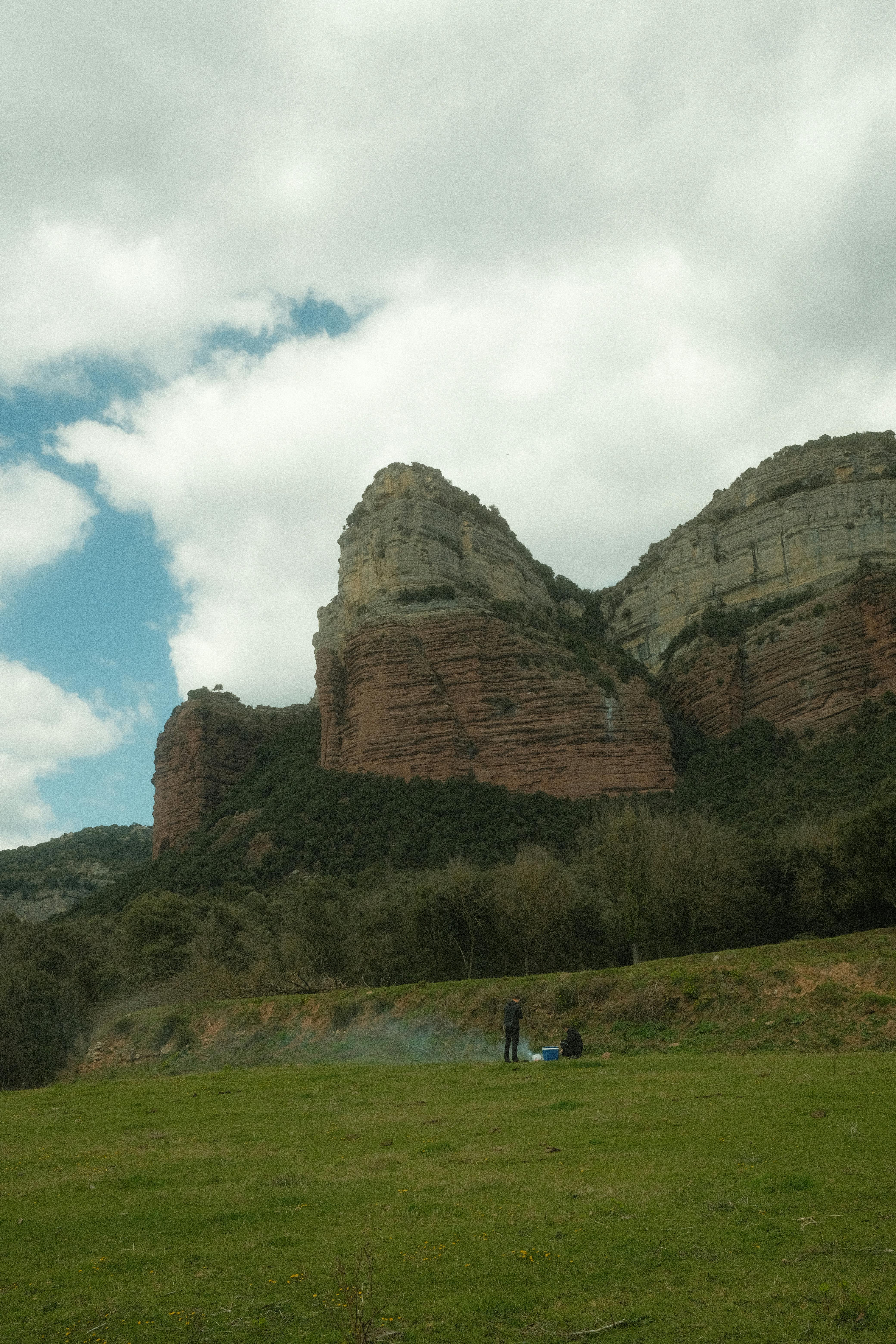 Landscape with Meadow and Cliffs · Free Stock Photo