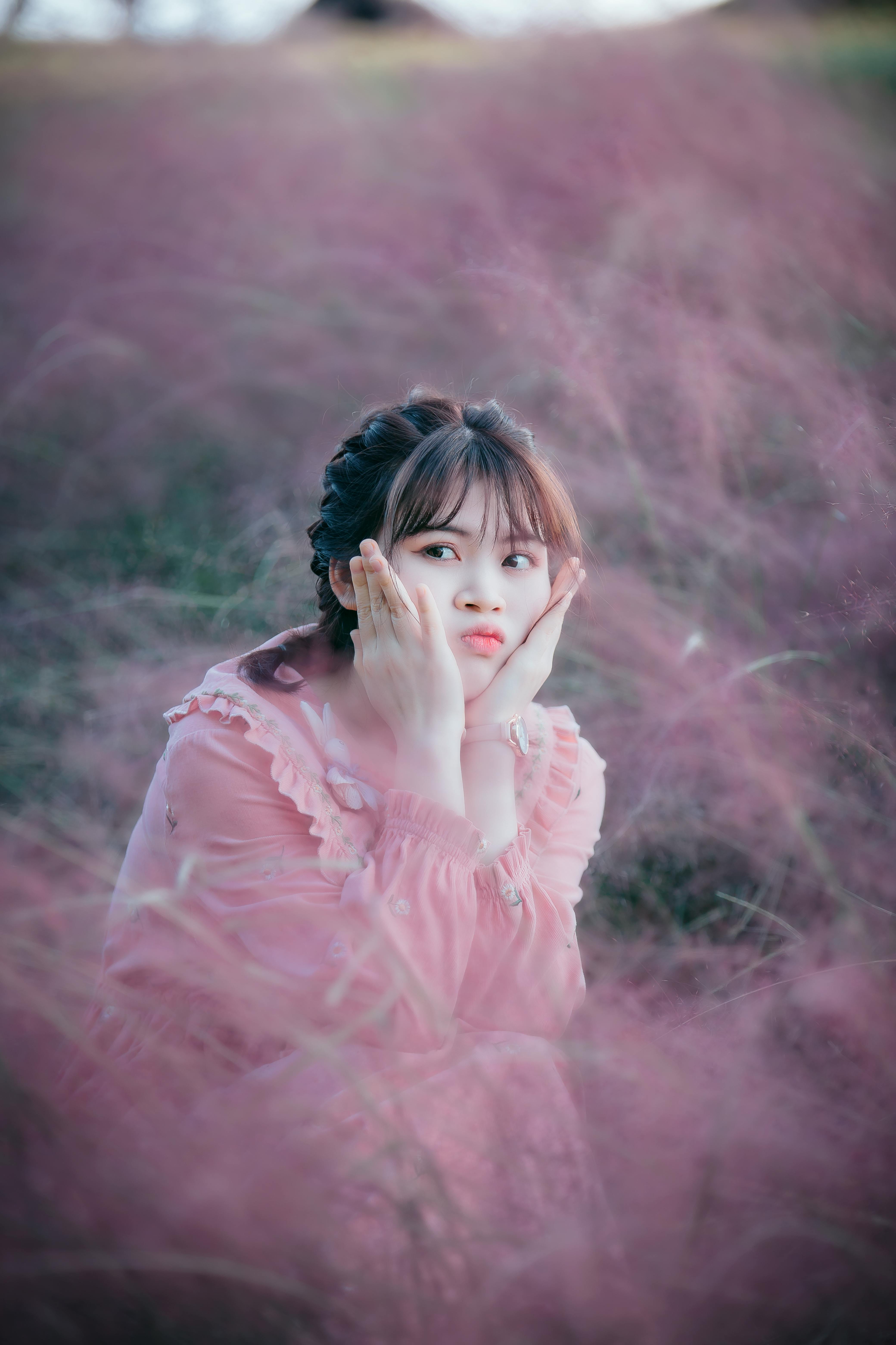 A Pretty Woman Pouting · Free Stock Photo