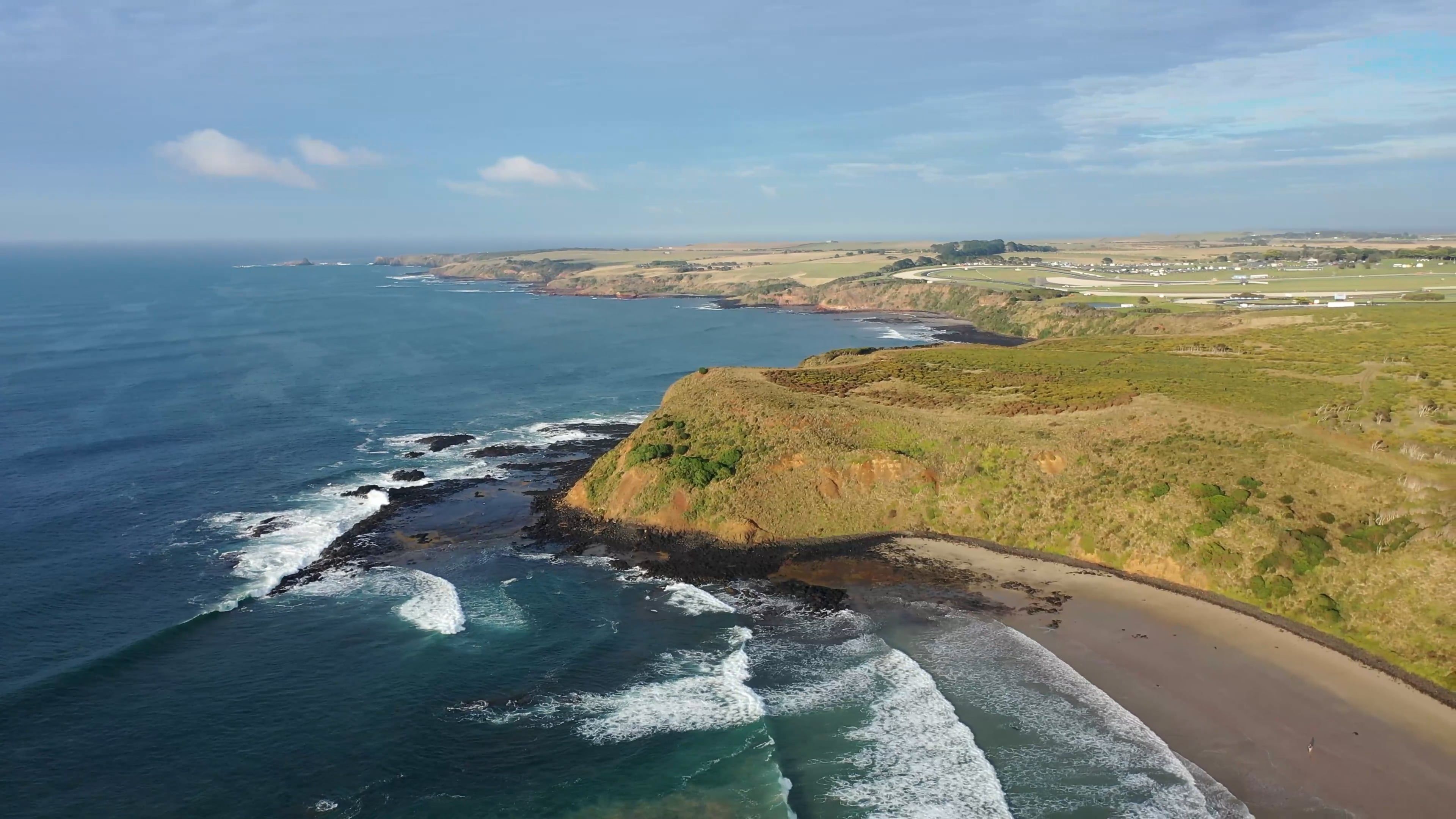 Aerial View of Coast and Beach Free Stock Video Footage, Royalty-Free ...