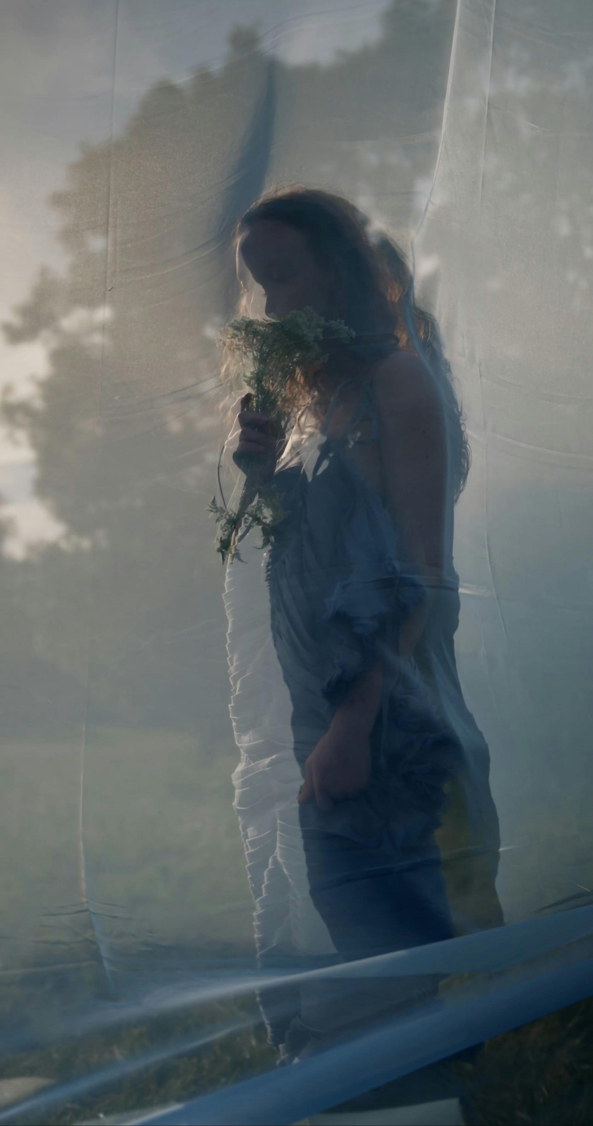 Footage Of A Woman Running In The Field Full Of Flowers · Free Stock Video