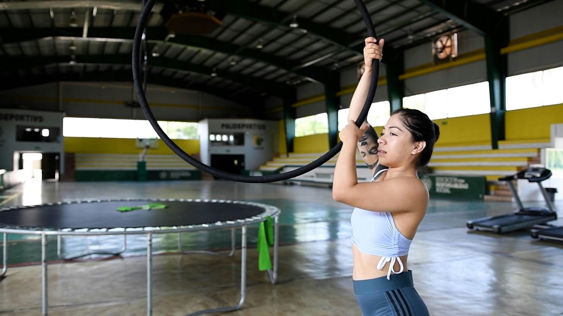 Female Acrobat Training on Ring Free Stock Video Footage, Royalty-Free ...