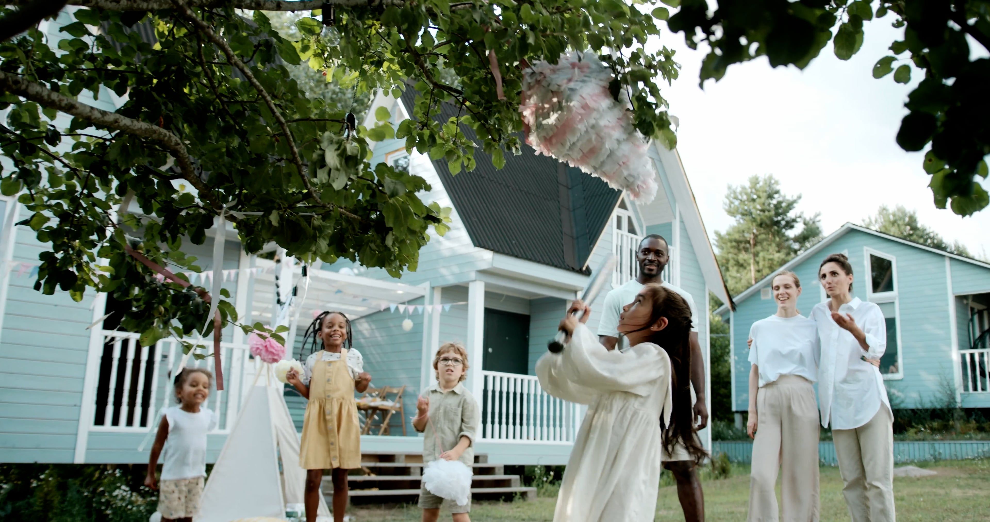 Children Hitting a Pinata Free Stock Video Footage, Royalty-Free 4K ...