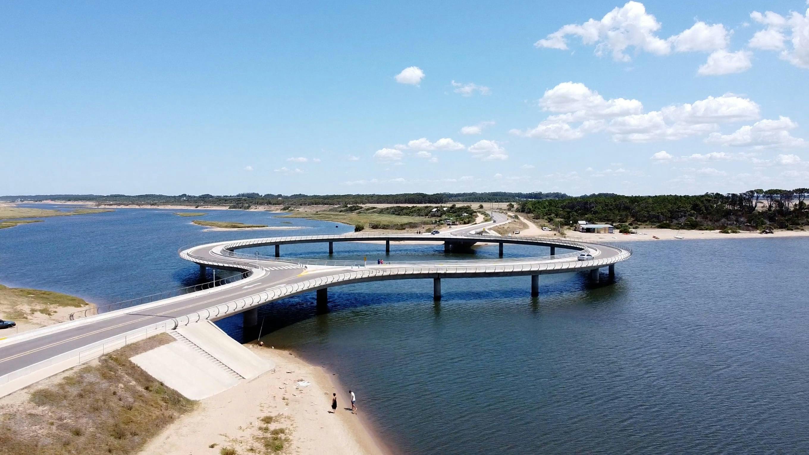 Bridge across River and Traffic Free Stock Video Footage, Royalty-Free ...