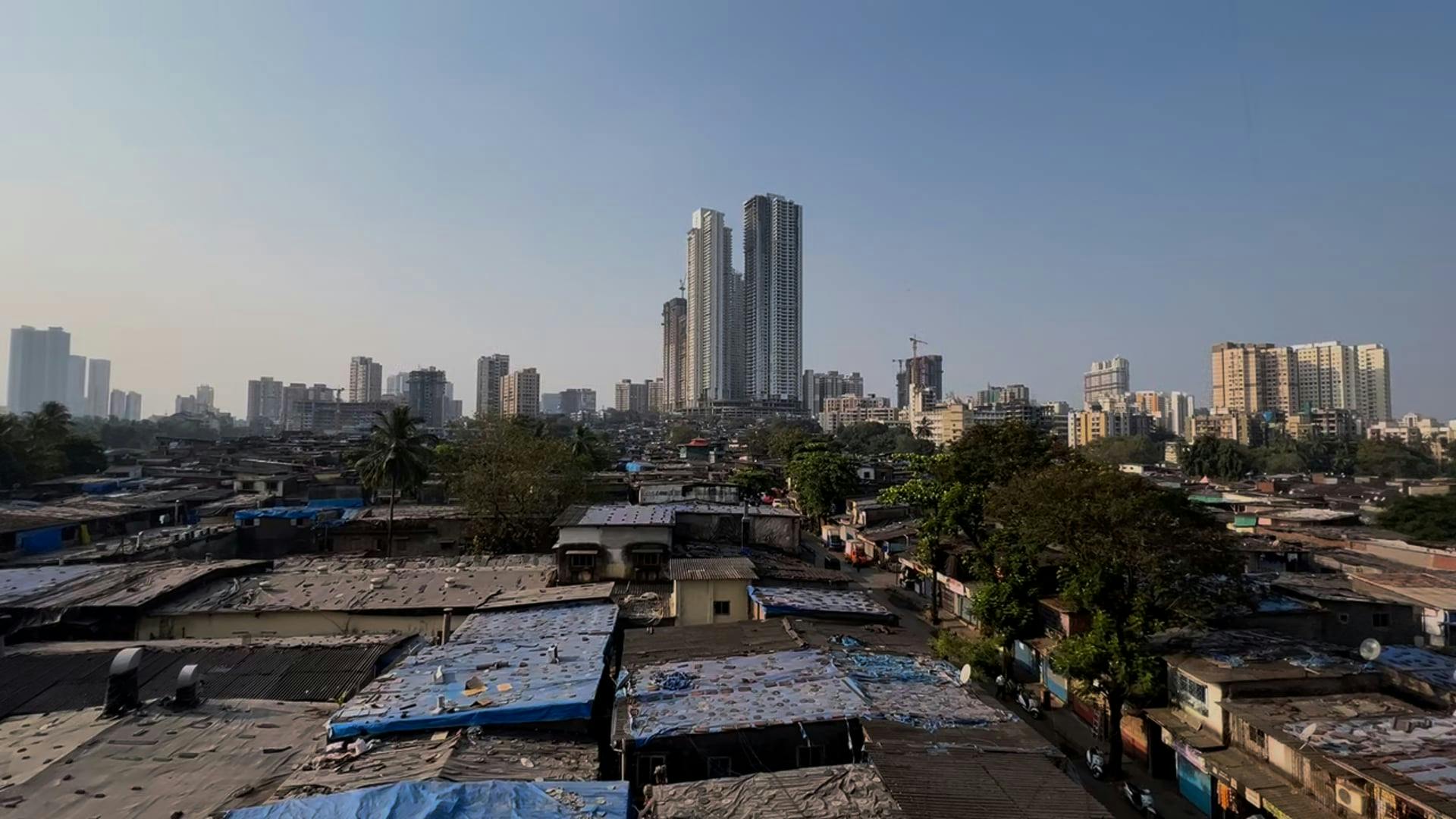 Birds Eye View on Slums in Mumbai Free Stock Video Footage, Royalty ...