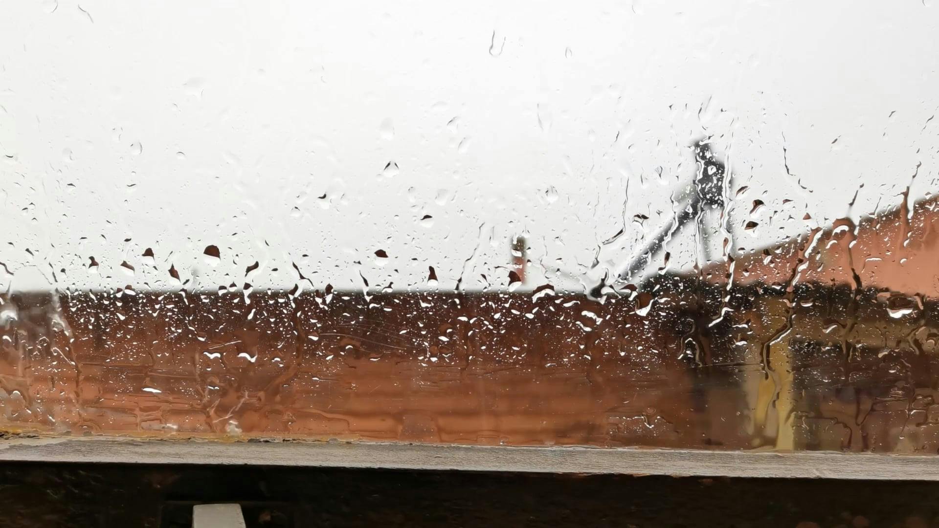 A Glass Window with Raining View Outside Free Stock Video Footage ...