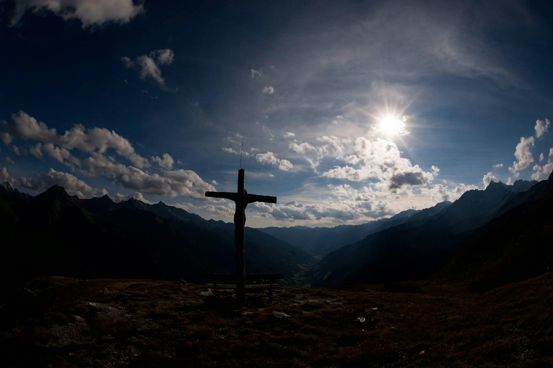 Time Lapse of Sky Above Cross in Mountains Free Stock Video Footage ...
