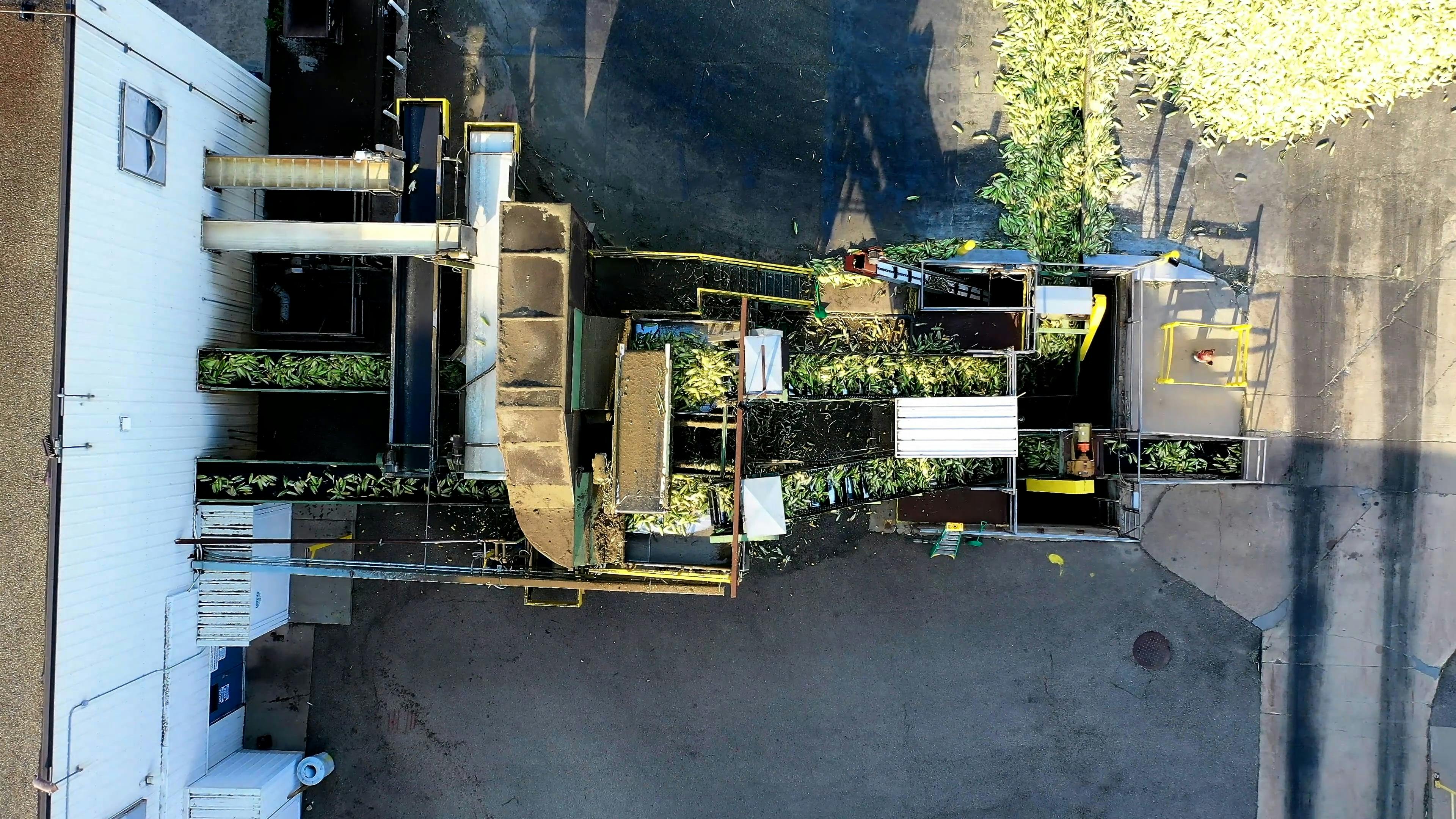 Birds Eye View of a Corn Processing Facility Free Stock Video Footage ...