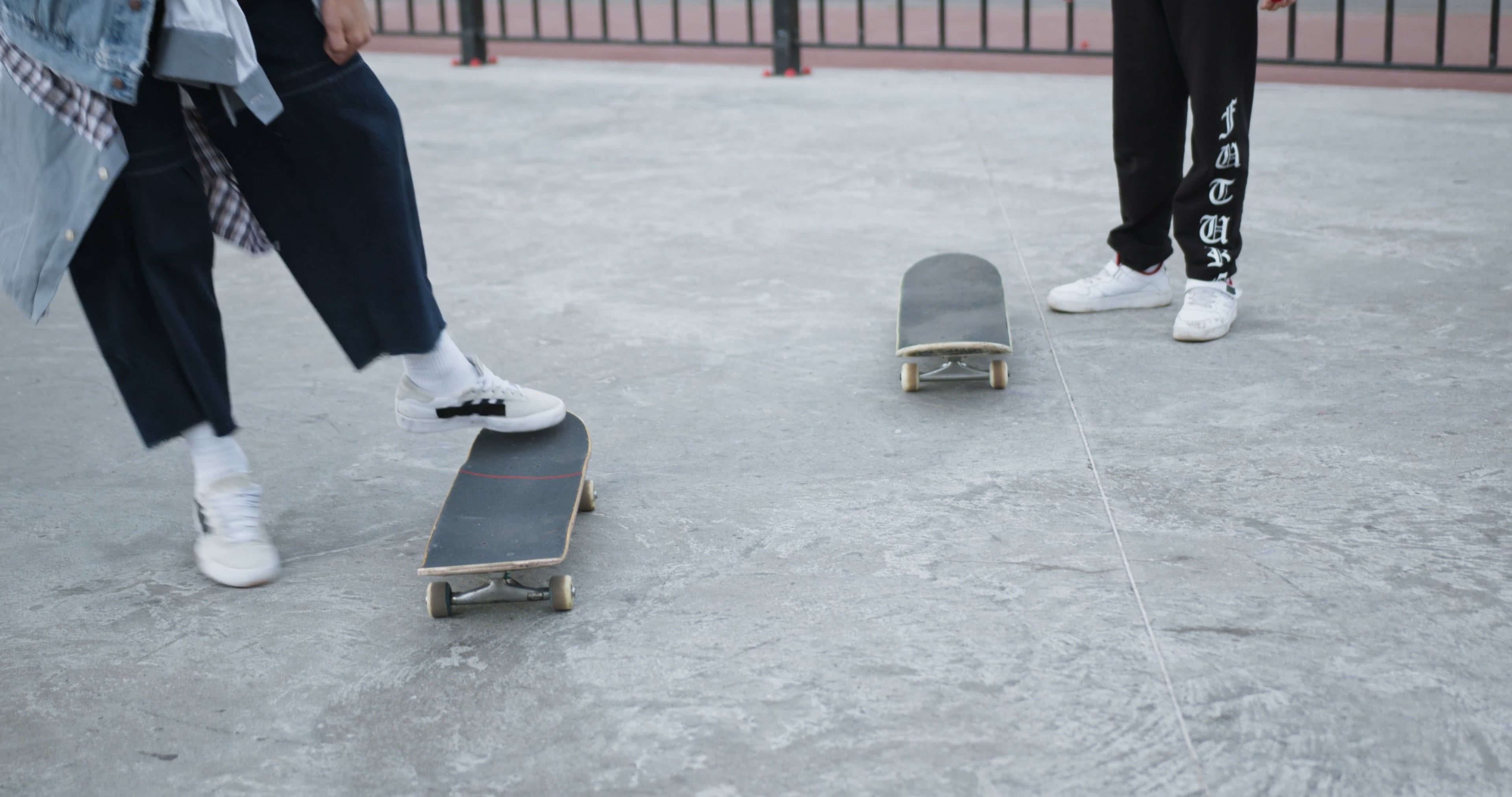 Two Girls Doing Skateboarding Tricks Free Stock Video Footage, Royalty ...