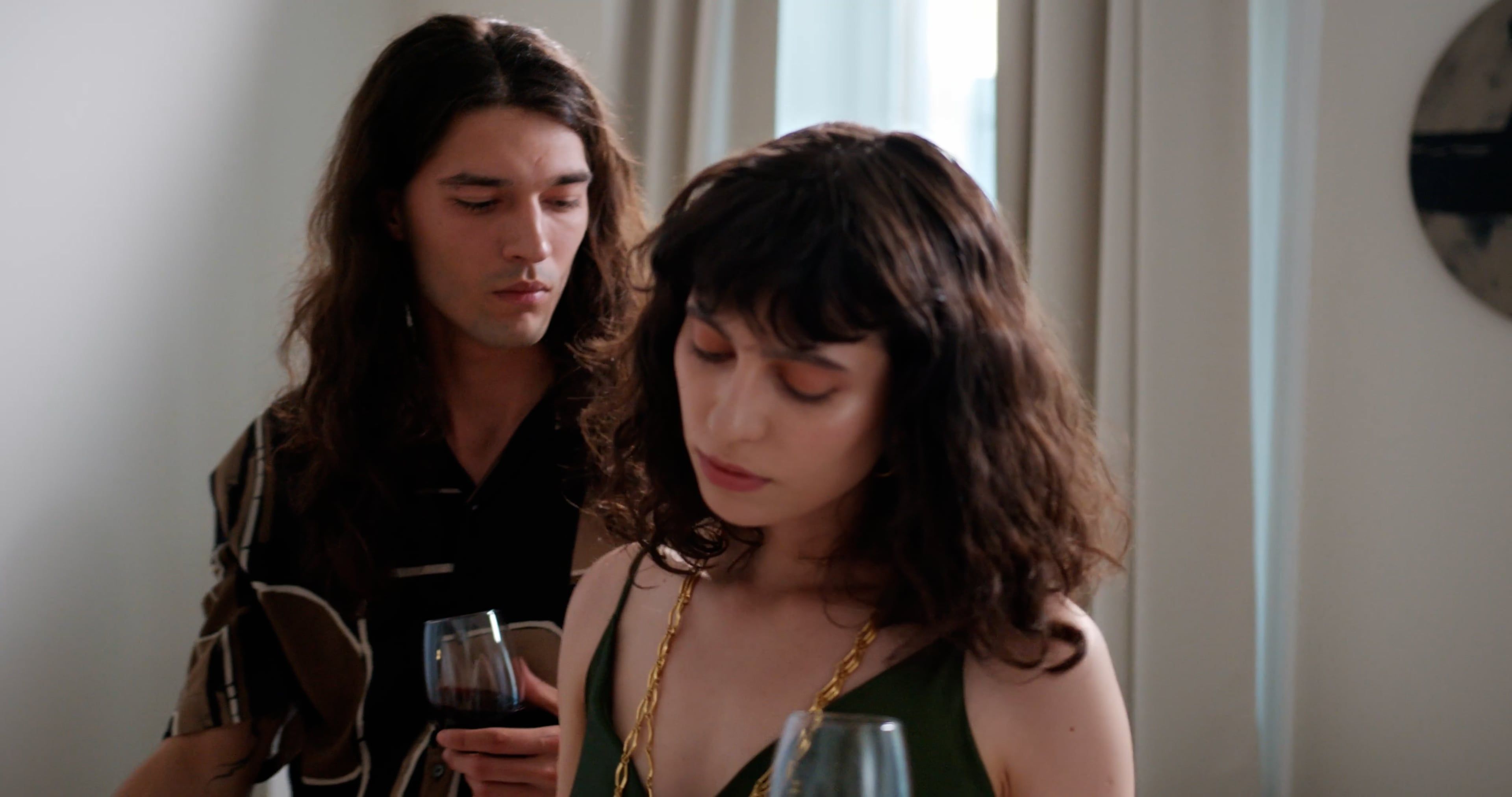 A Couple Dancing While Holding Wine Glasses Free Stock Video Footage ...