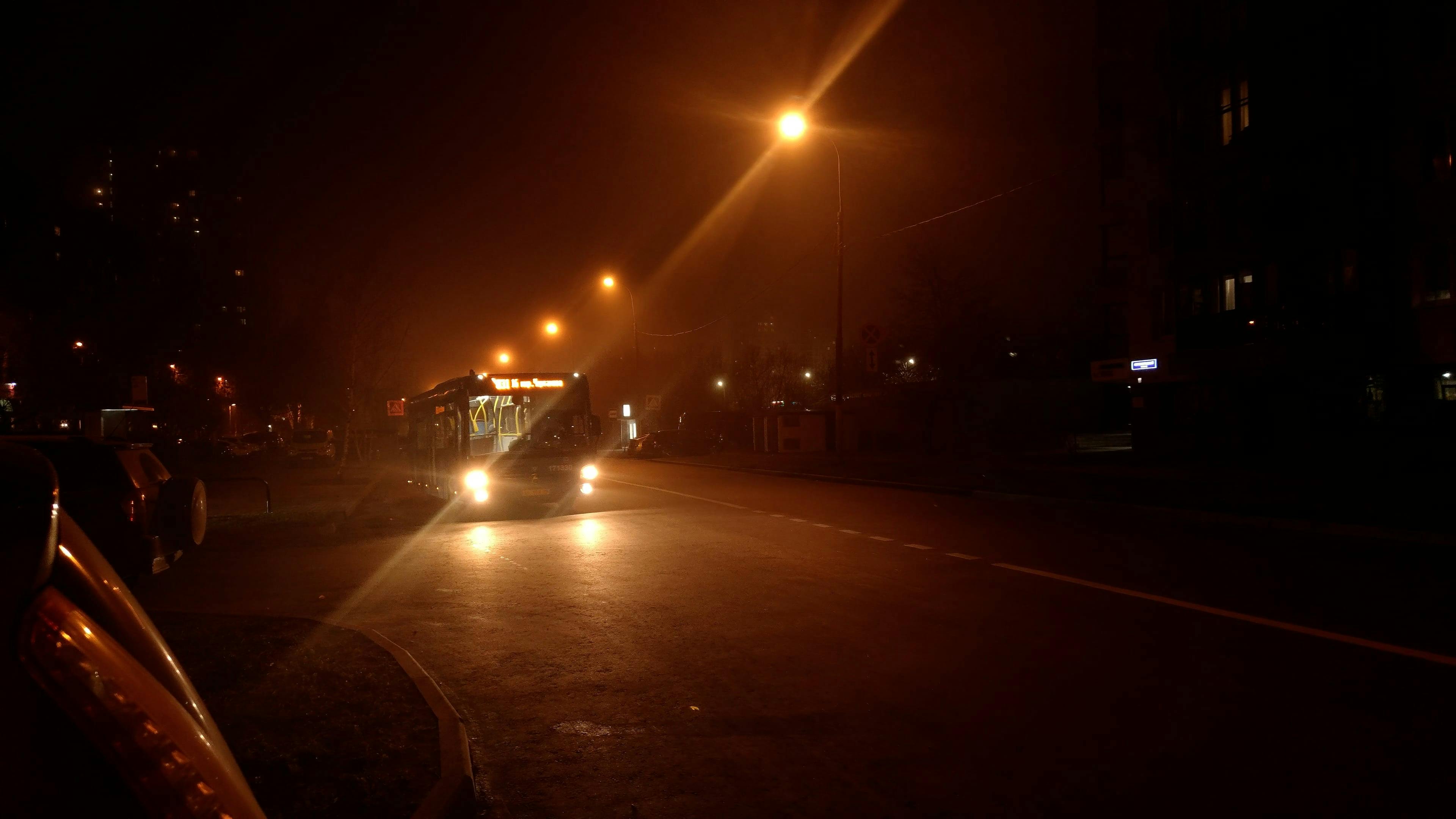 Bus Driving in City at Night Free Stock Video Footage, Royalty-Free 4K ...