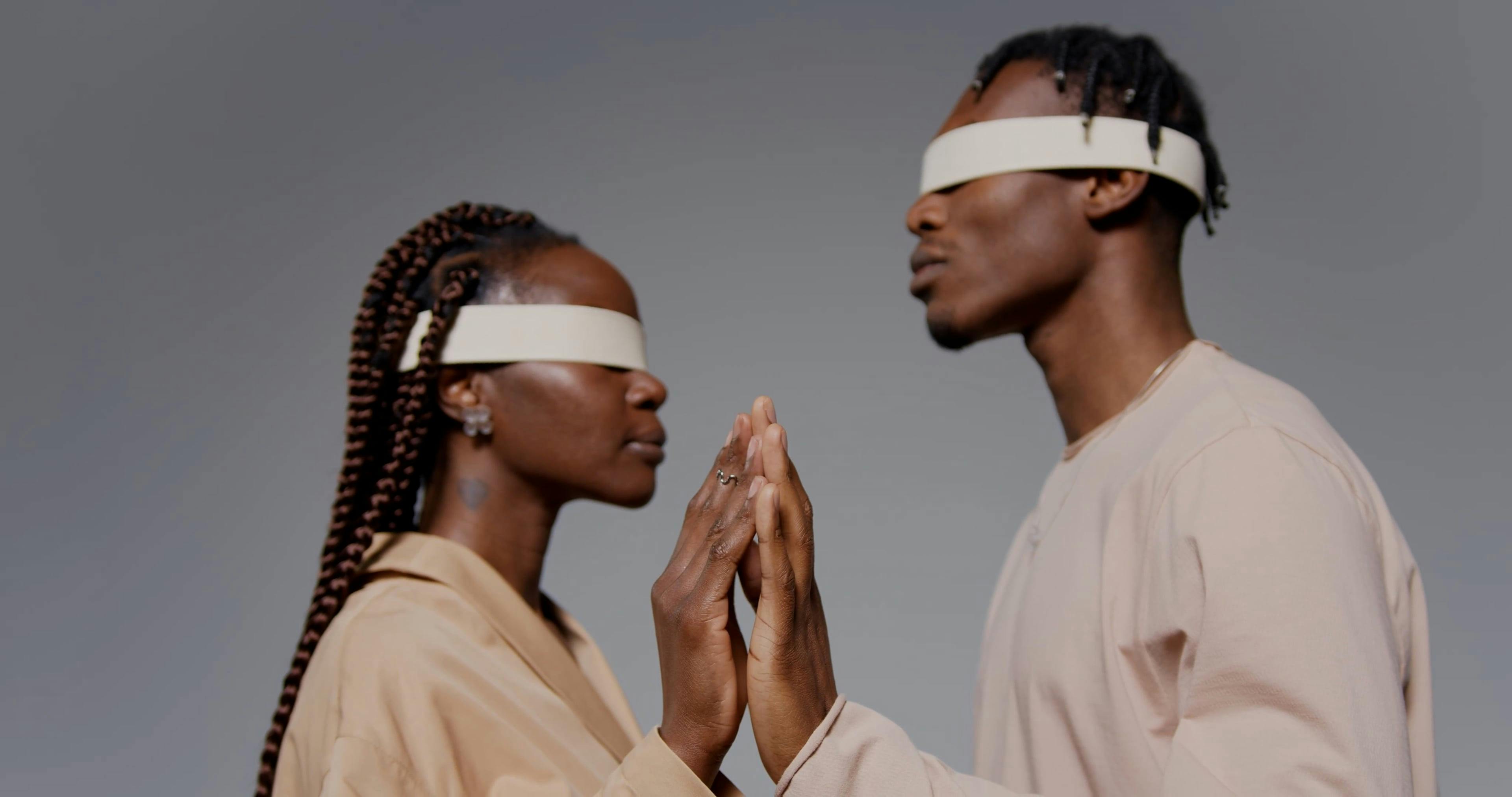 Blind Man Touching Womans Face · Free Stock Video