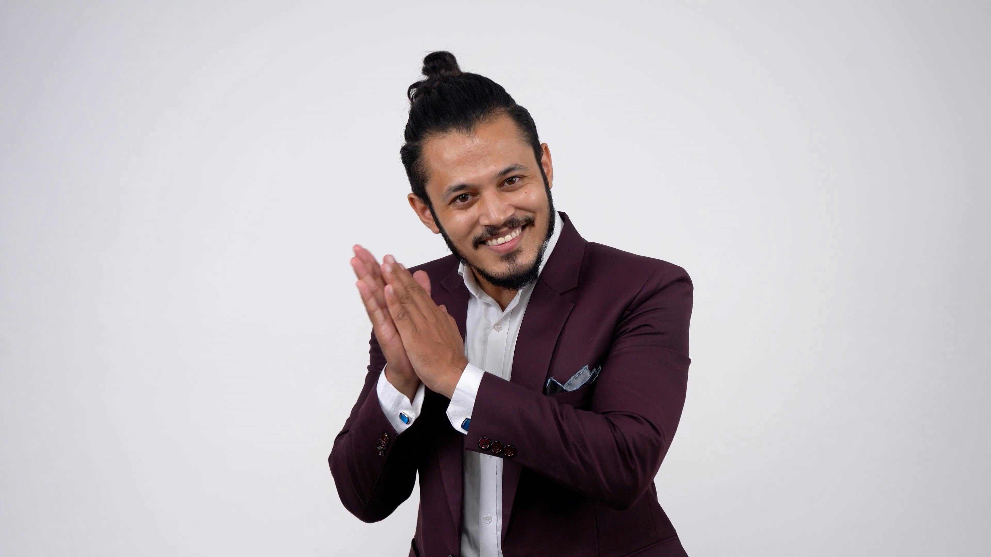 A Man in a Suit Clapping Free Stock Video Footage, Royalty-Free 4K & HD ...