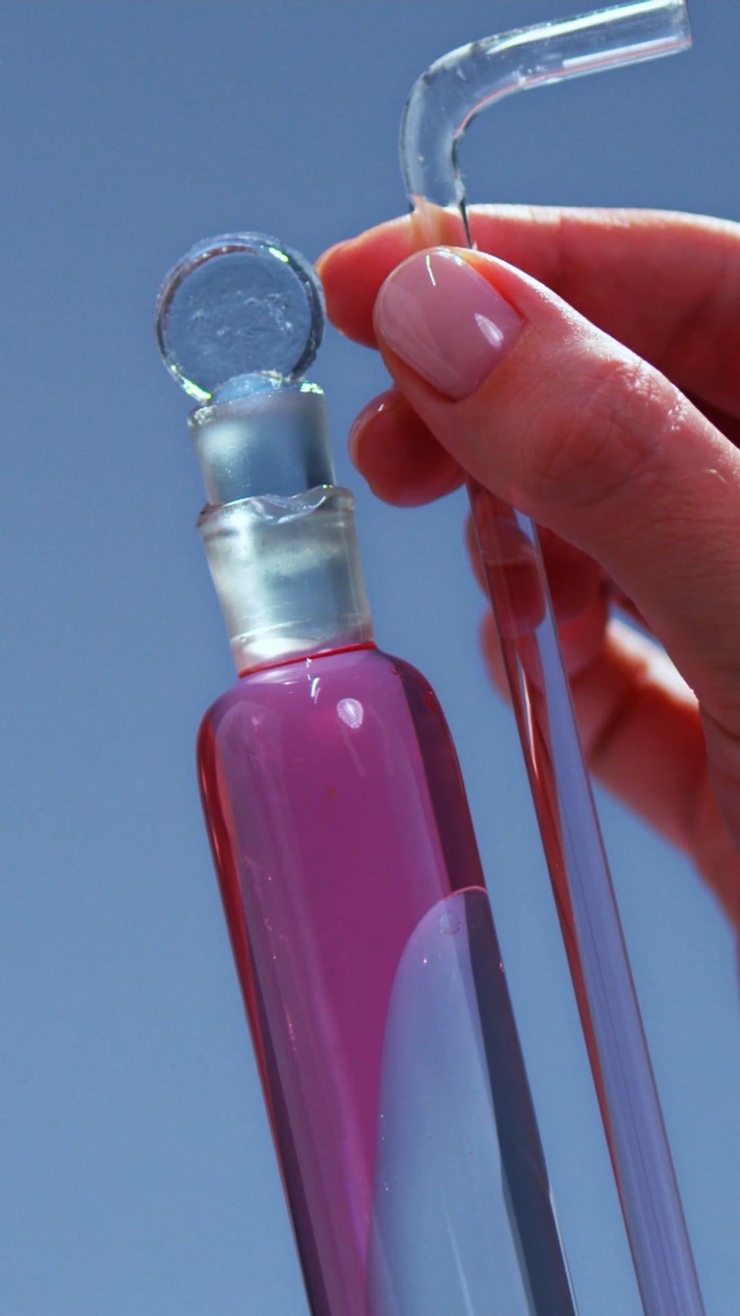 Close up of a Person Holding a Dropping Funnel Free Stock Video Footage ...