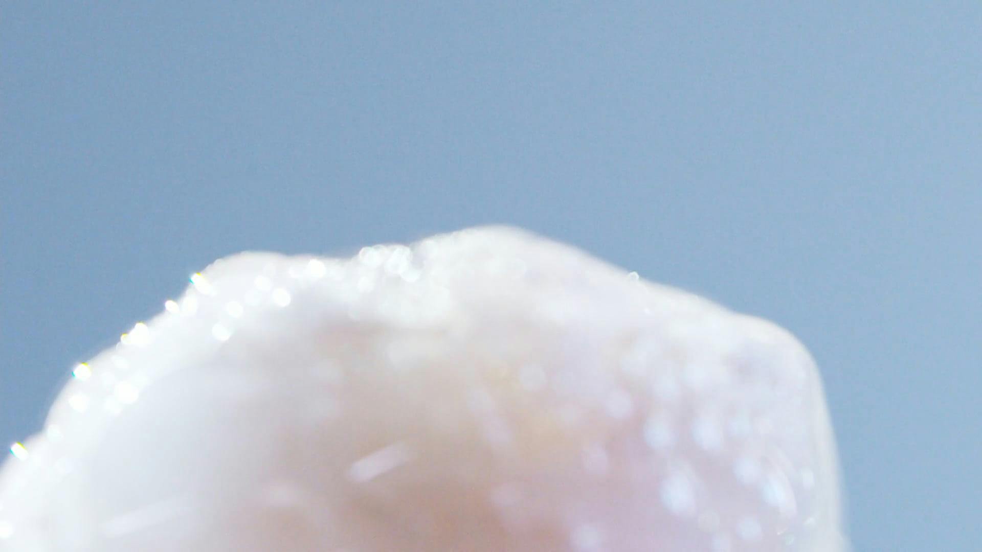 Close-up Footage of Bubbles as a Result of the Chemical Reaction of a ...