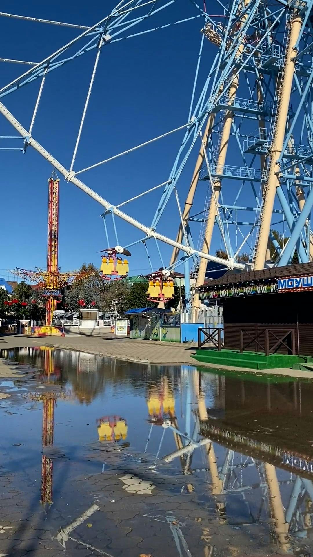 Different Kind Of Rides In An Amusement Park · Free Stock Video