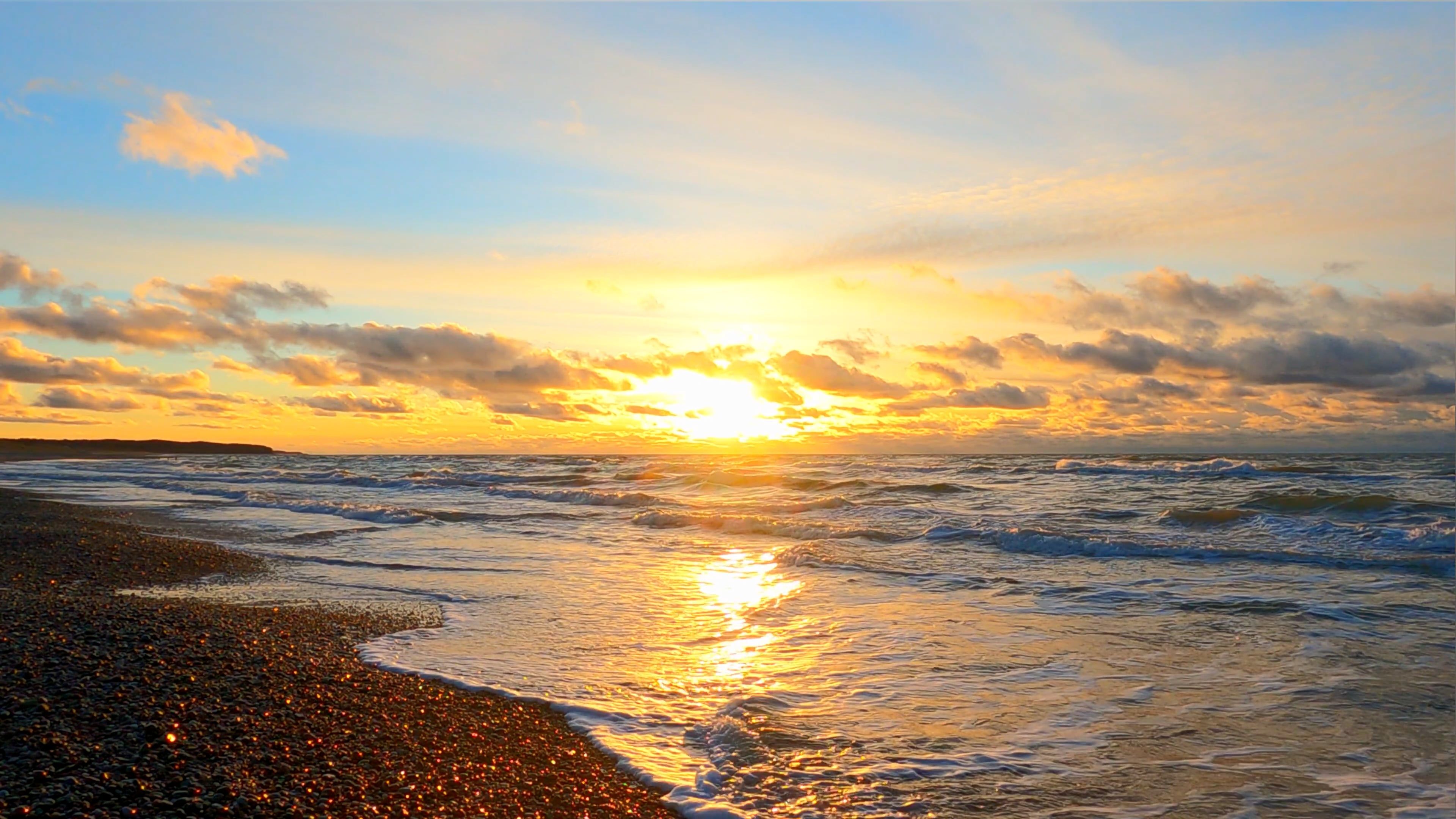 Sunset at the Beach Free Stock Video Footage, Royalty-Free 4K & HD ...