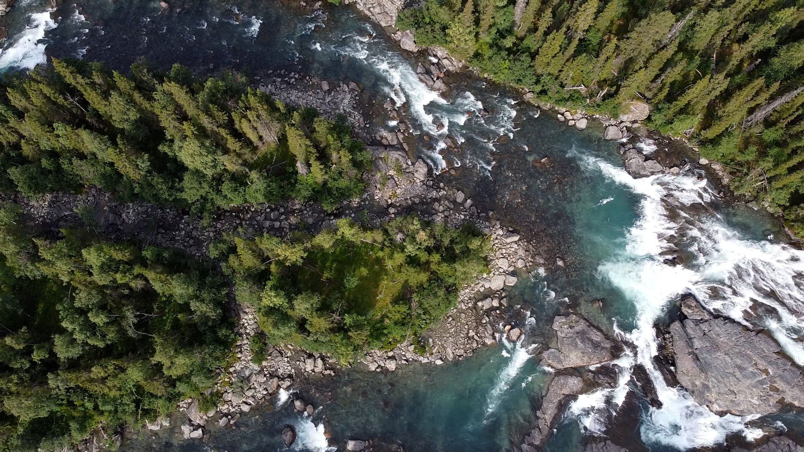 Aerial Footage of a River Free Stock Video Footage, Royalty-Free 4K ...