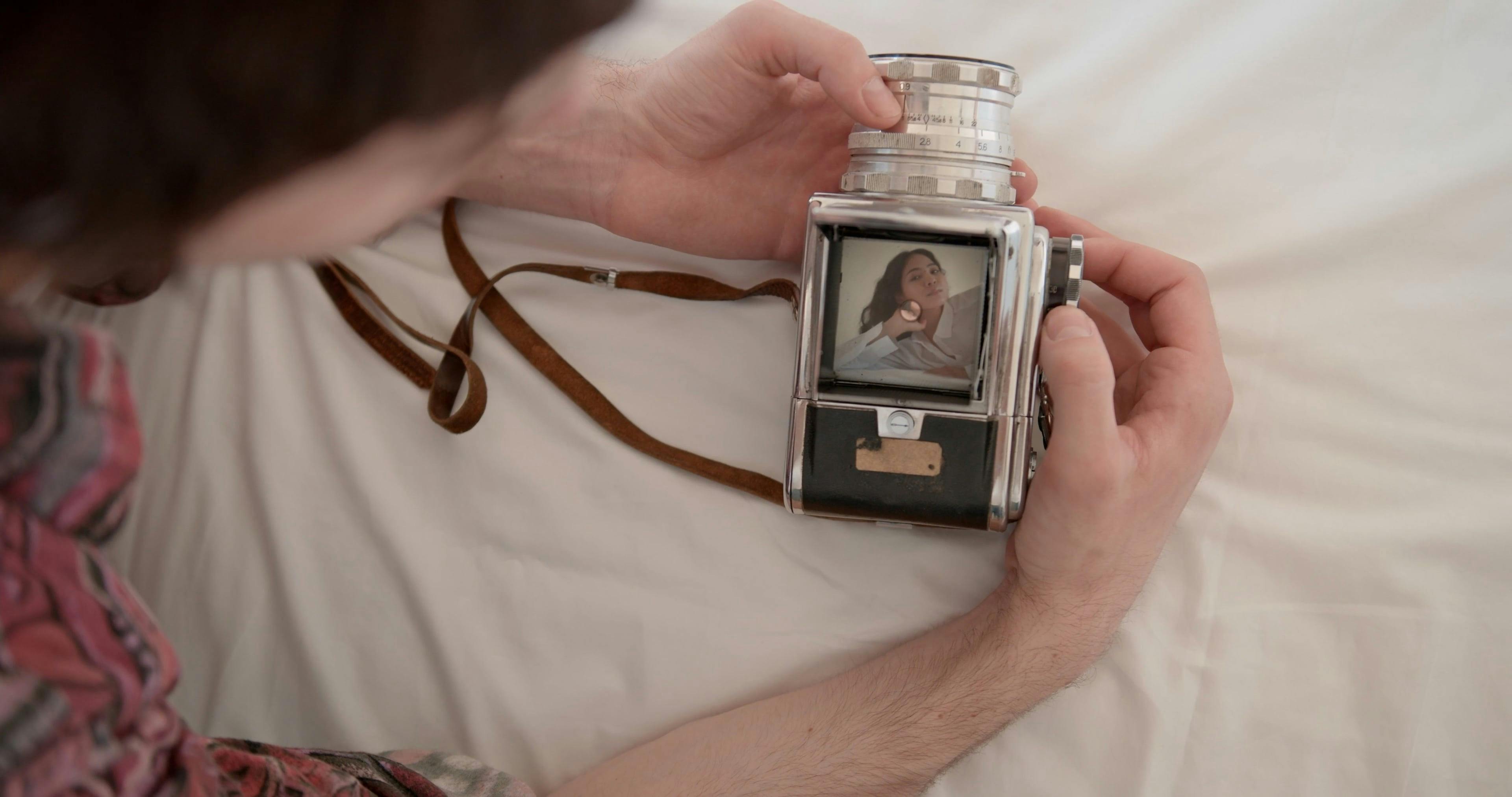 Close-up Footage Of A Film Negatives Taken Using An Analog Camera Free ...