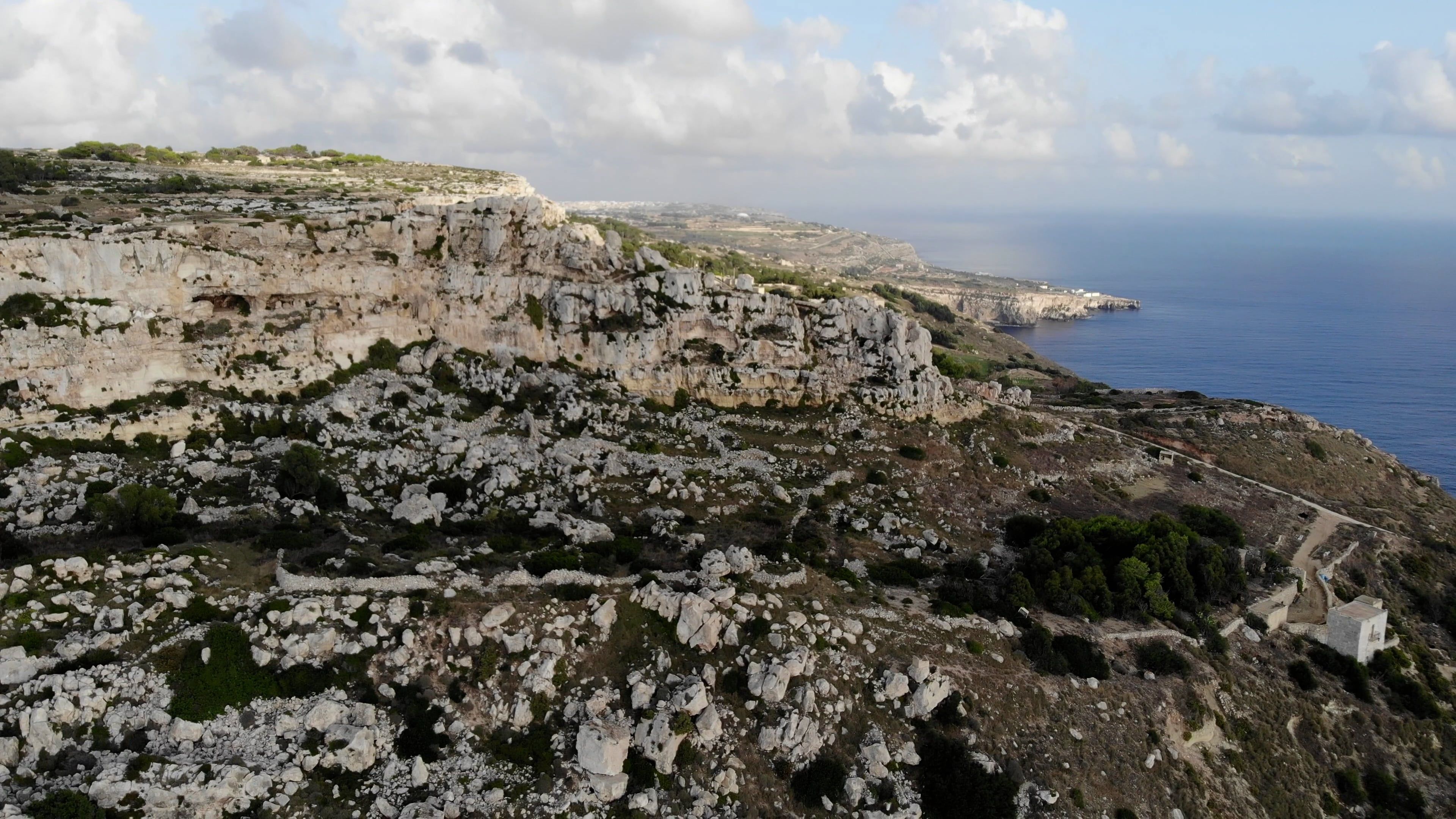 Landscape with Cliffs and Coast Free Stock Video Footage, Royalty-Free ...