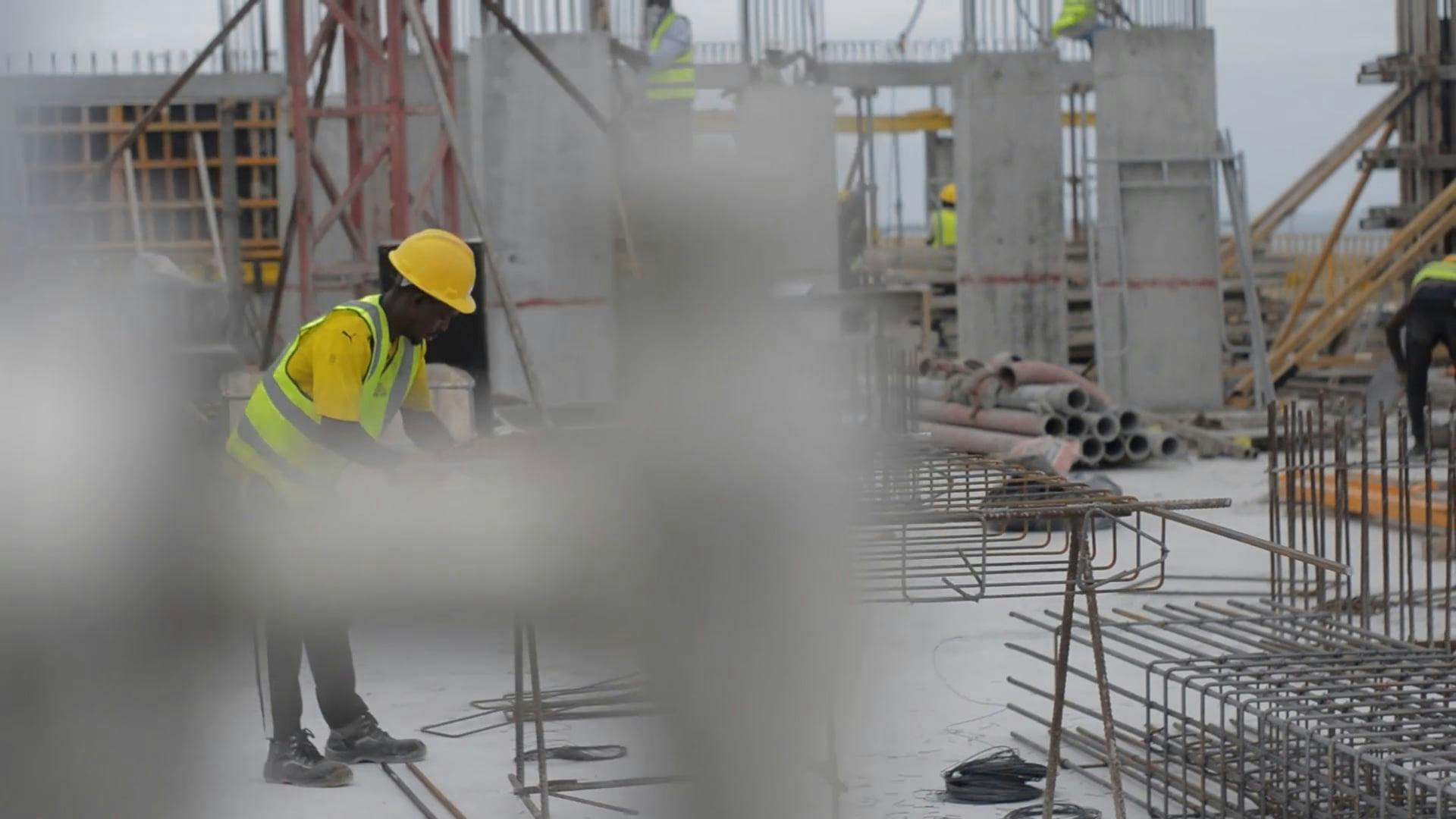 Construction Worker Working wit Rebars Free Stock Video Footage ...
