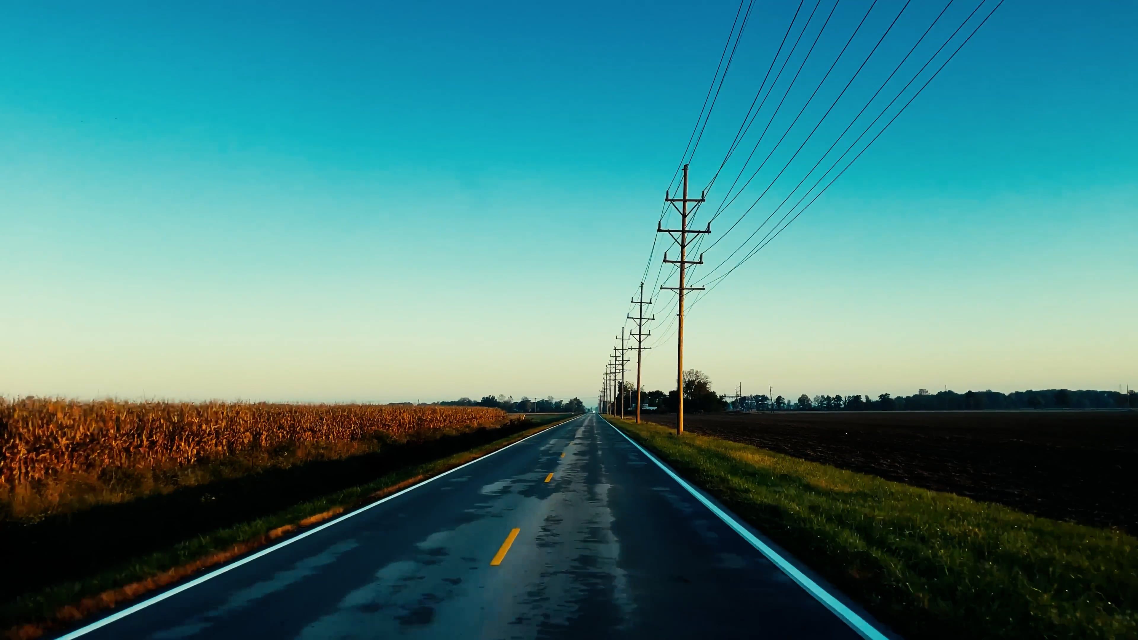 Driving in the Countryside Free Stock Video Footage, Royalty-Free 4K ...