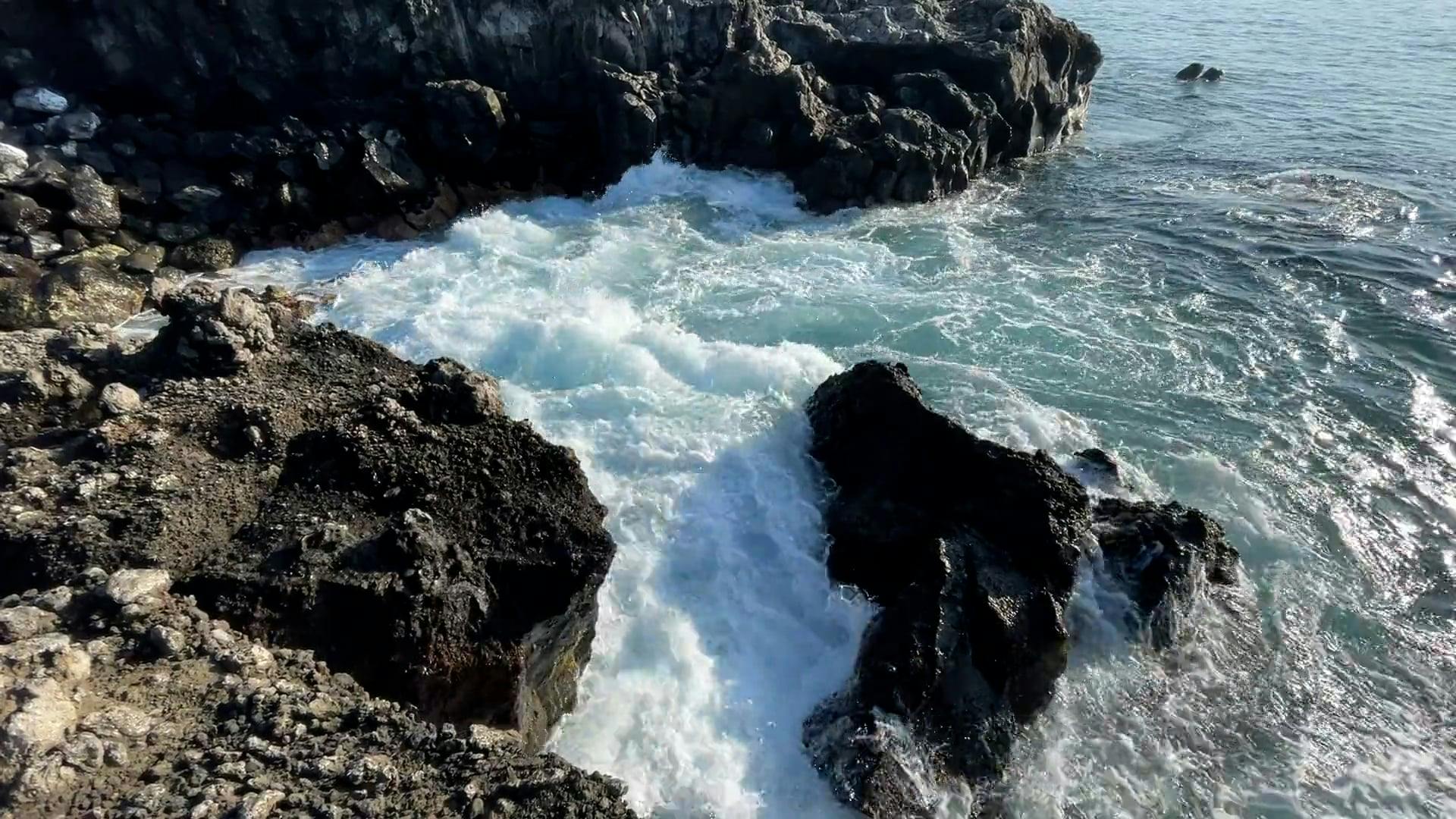 Rocks on Sea Shore Free Stock Video Footage, Royalty-Free 4K & HD Video ...