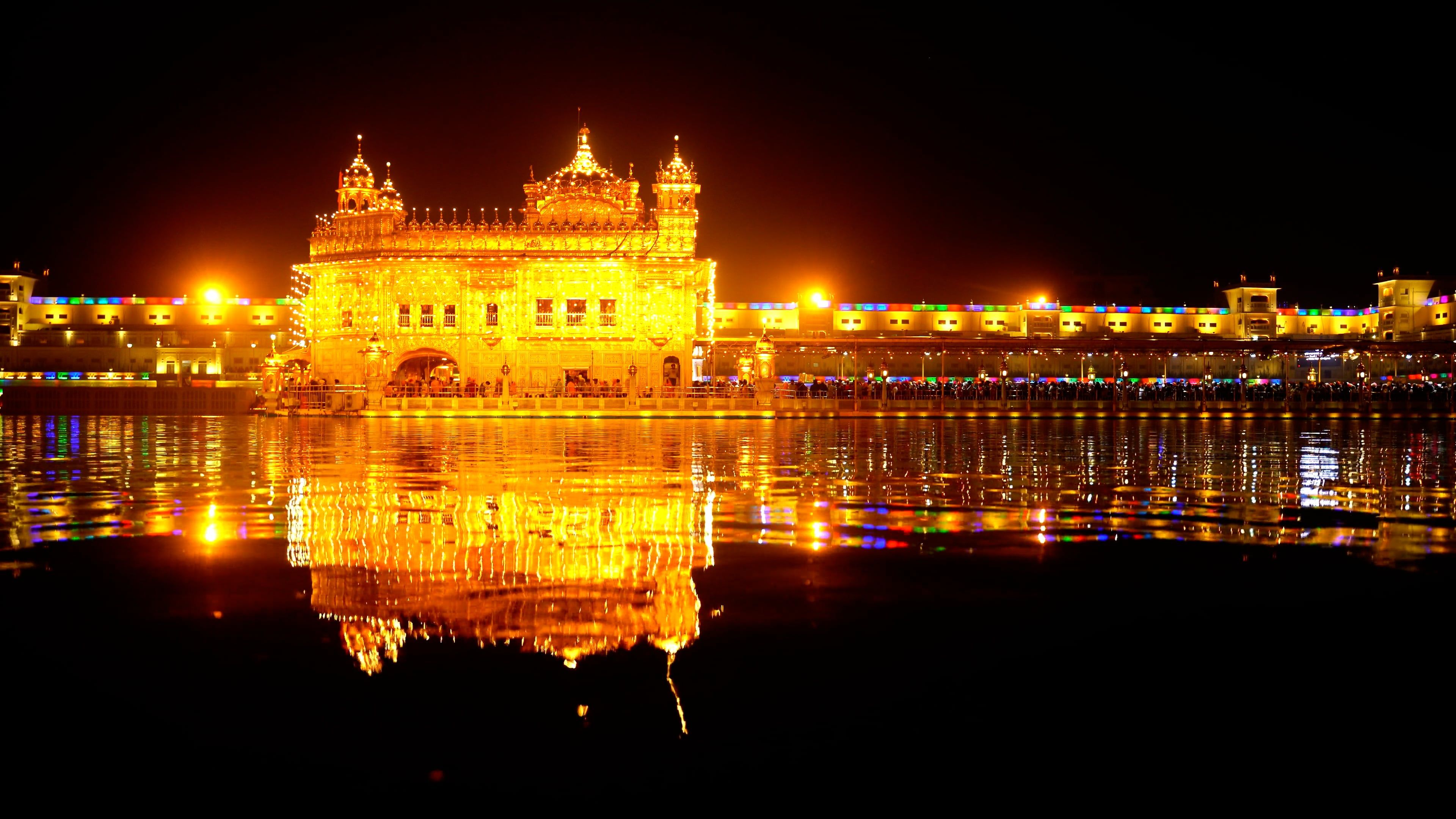 Building Decorated with Lights Free Stock Video Footage, Royalty-Free ...